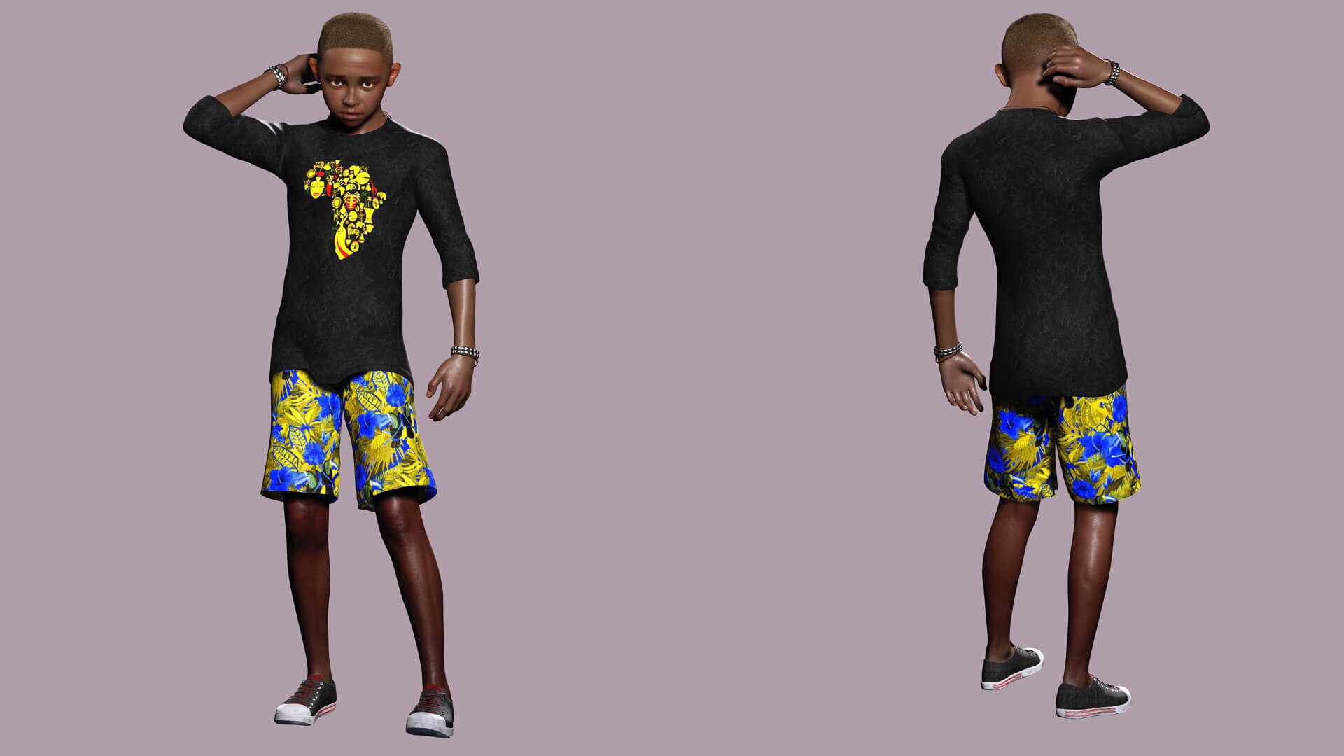 Ayo - Child of The Savanna 3D Model by khaloui