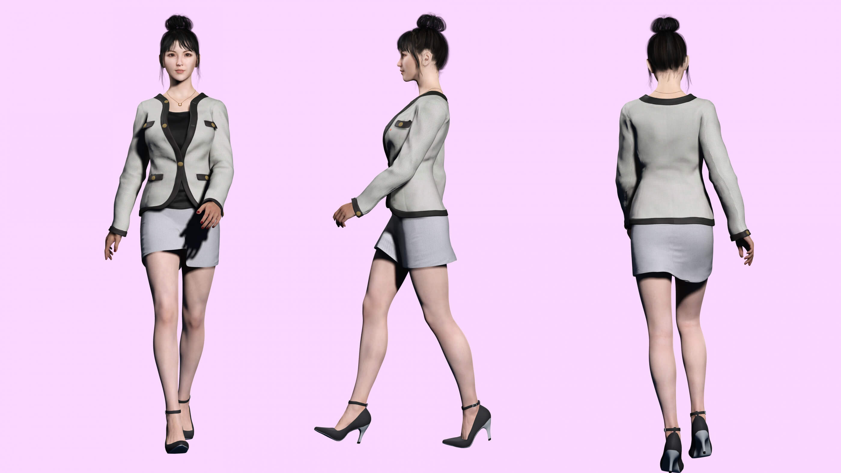 Business Woman - 3D Model by khaloui