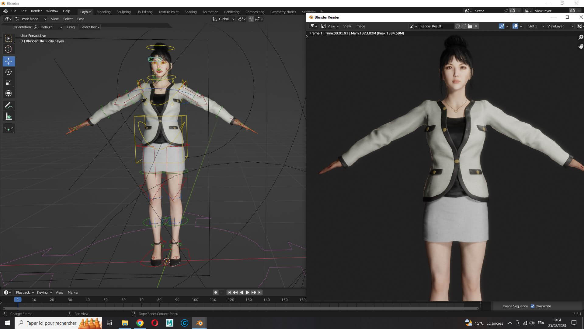 Business Woman - 3D Model by khaloui