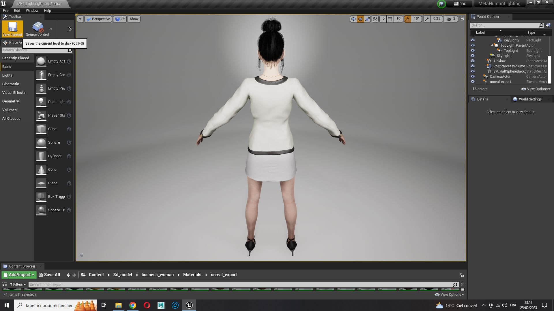 Business Woman - 3D Model by khaloui
