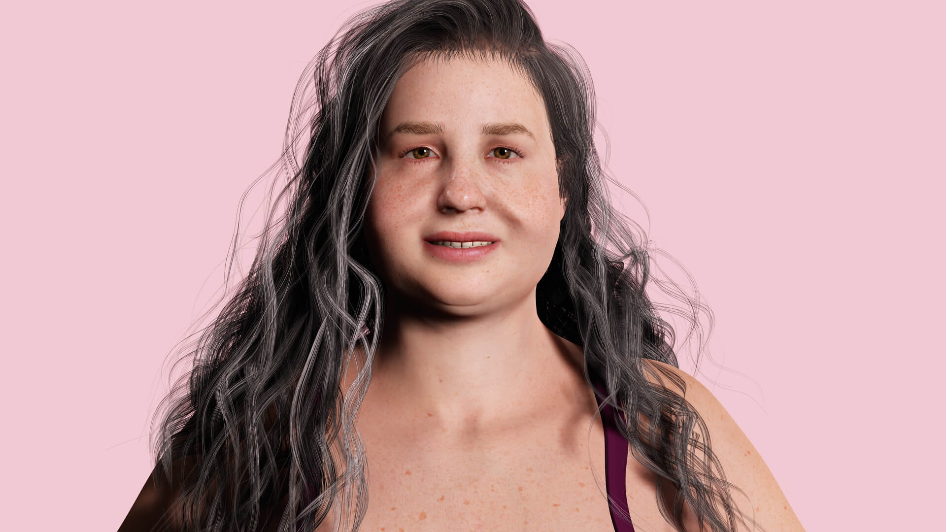 Camilia Fat Woman - 3D Model by khaloui