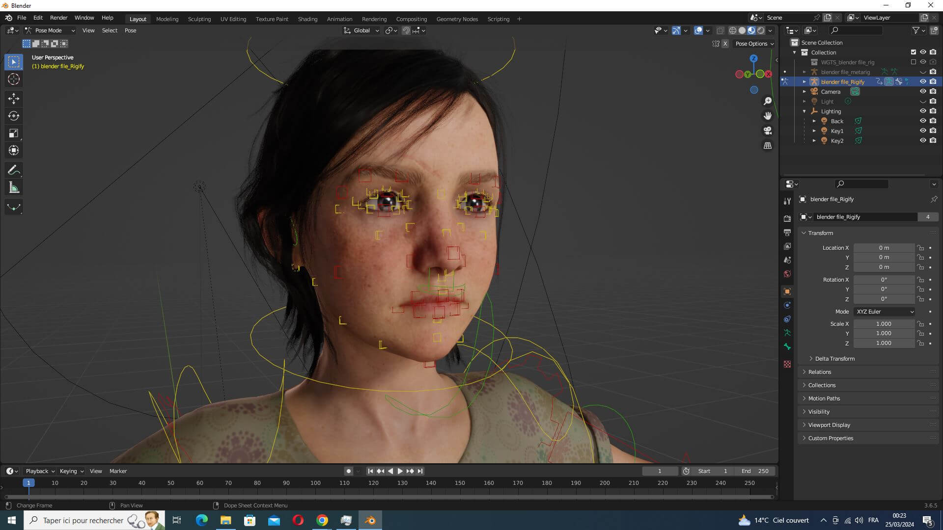 Charlotte - Apocalypse Survival Girl 3D Model by khaloui