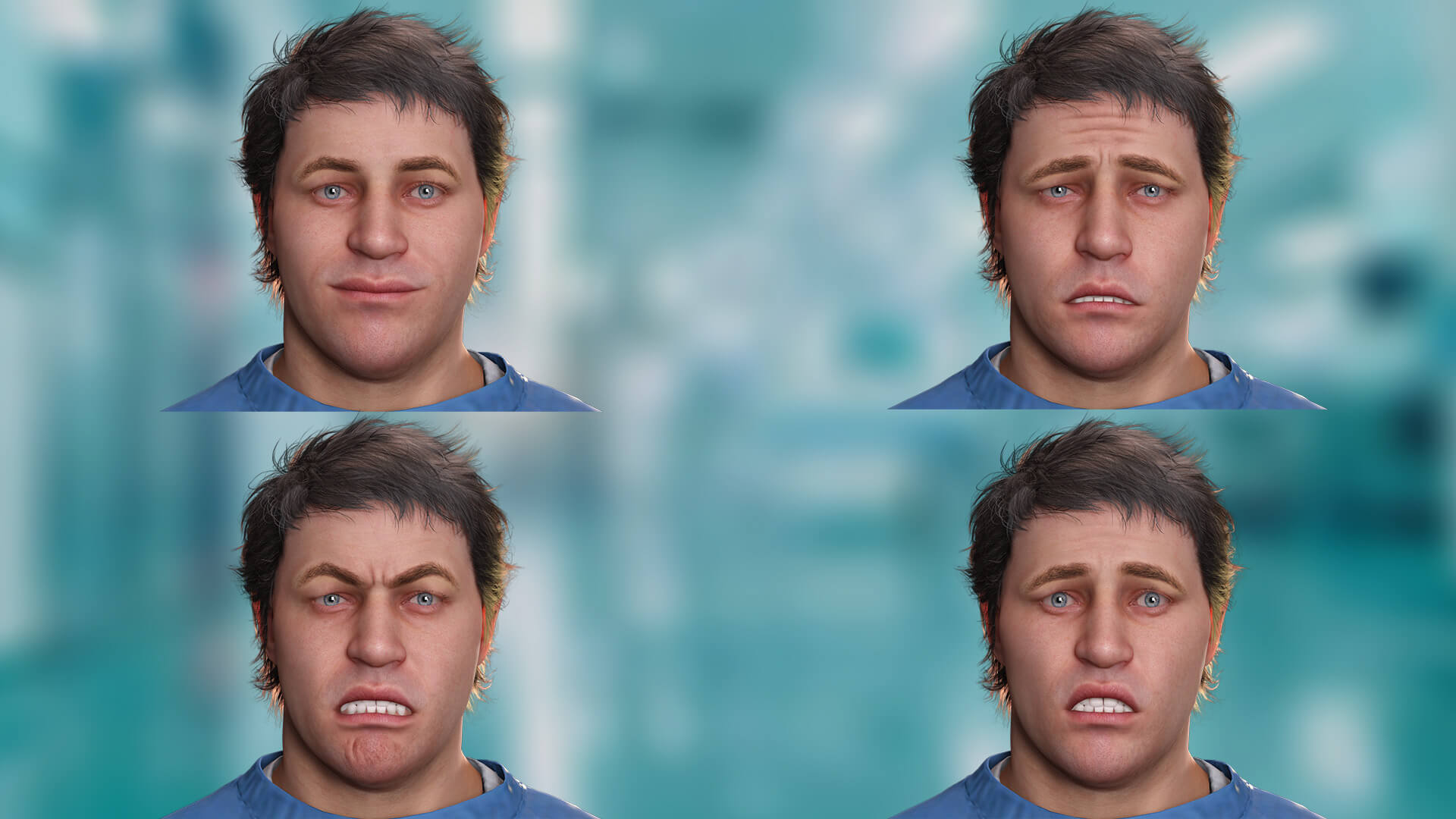 Cinematic Surgeon Model Fully Rigged for Animation by khaloui