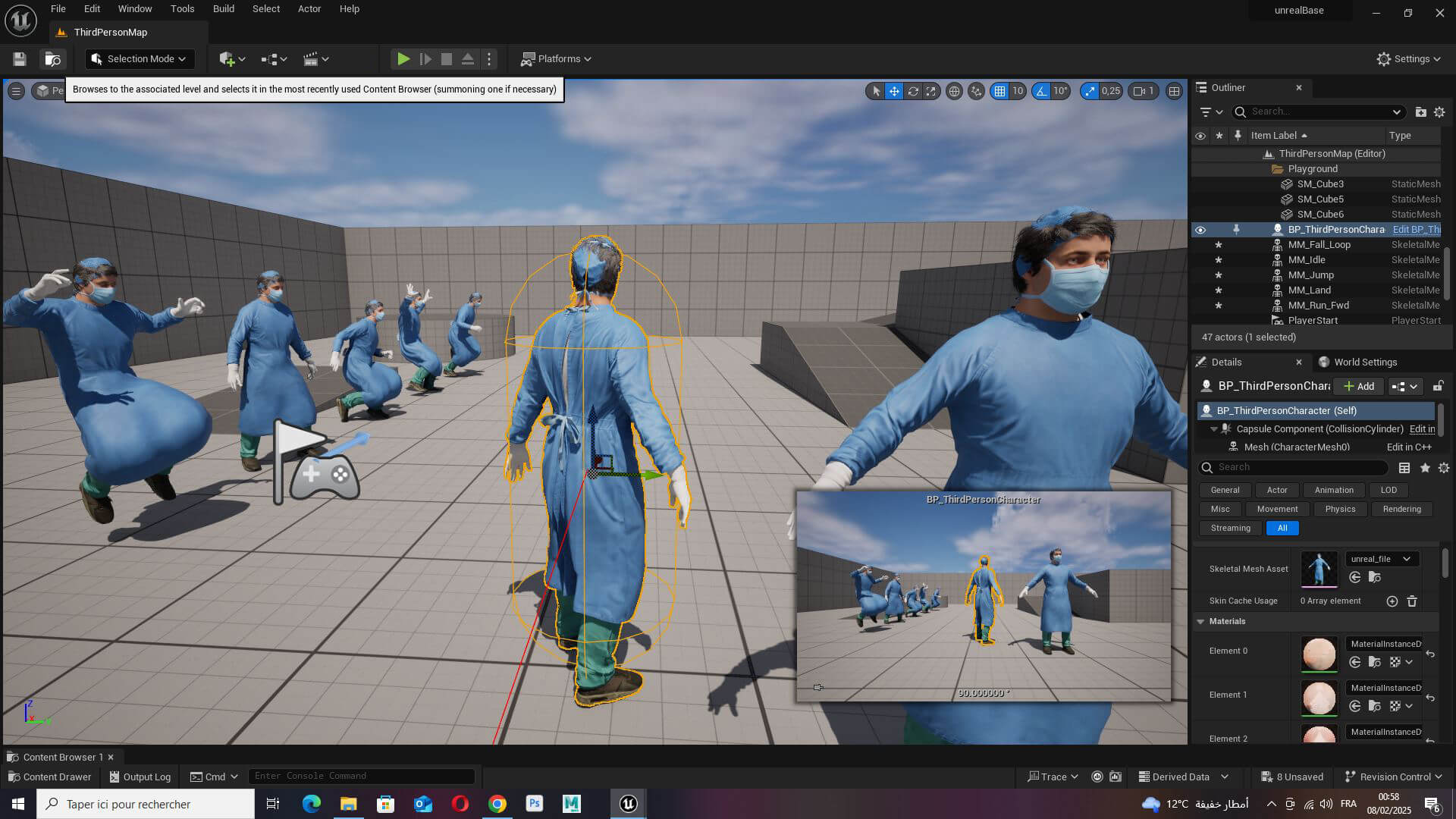 Cinematic Surgeon Model Fully Rigged for Animation by khaloui