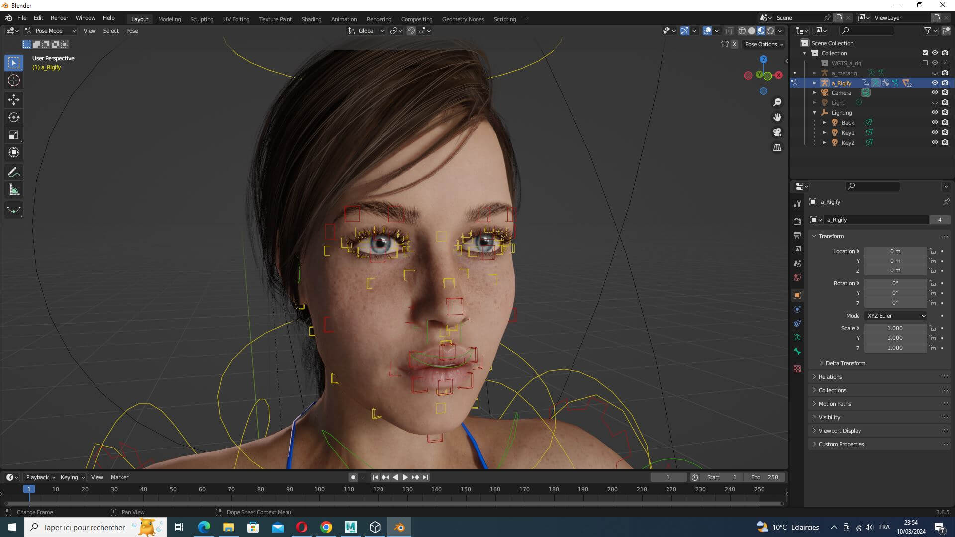 Clara - Woman Mother 3D Model by khaloui