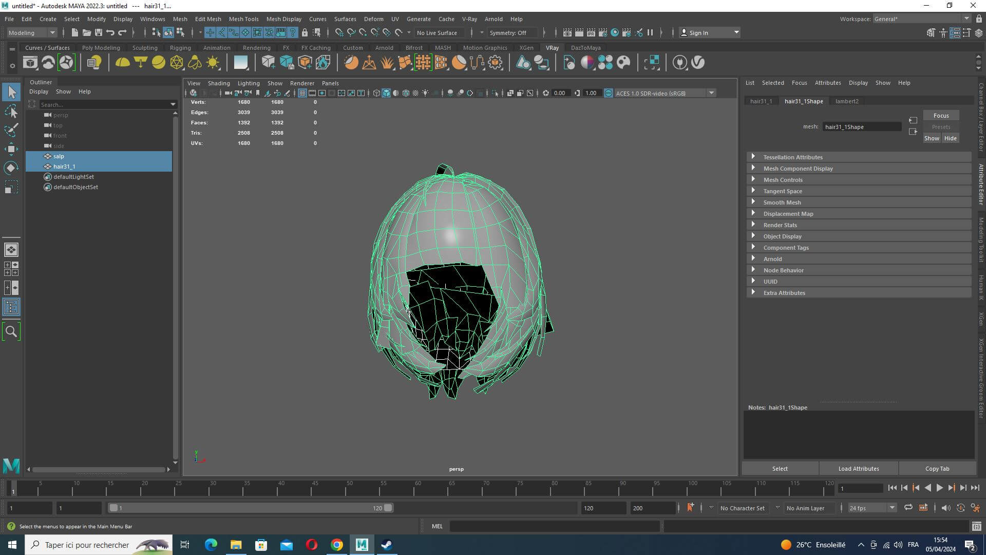 Classic Bob Hair - 3D Model by khaloui