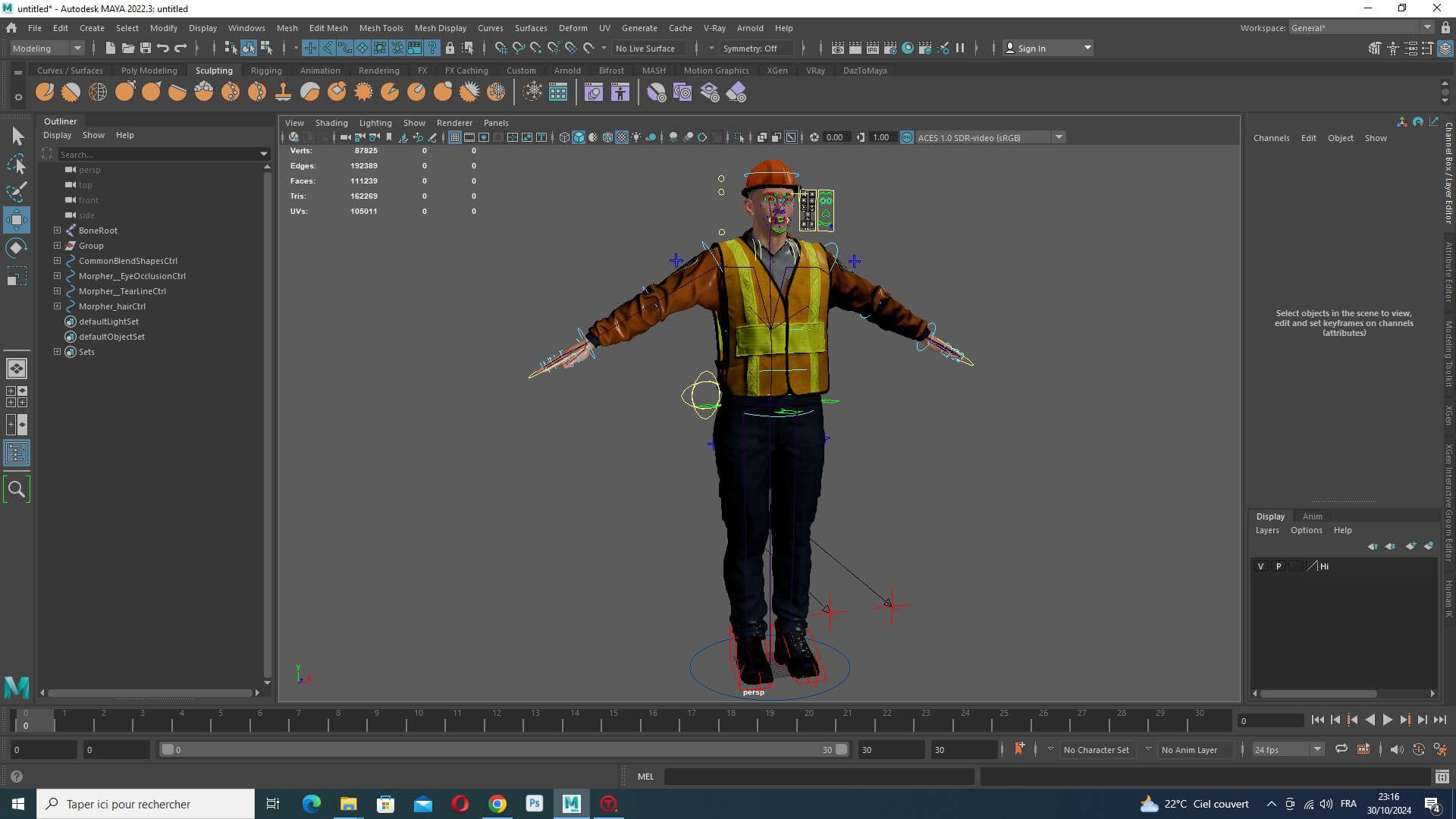 Construction Worker Men Engineer Ready - 3D Model by khaloui