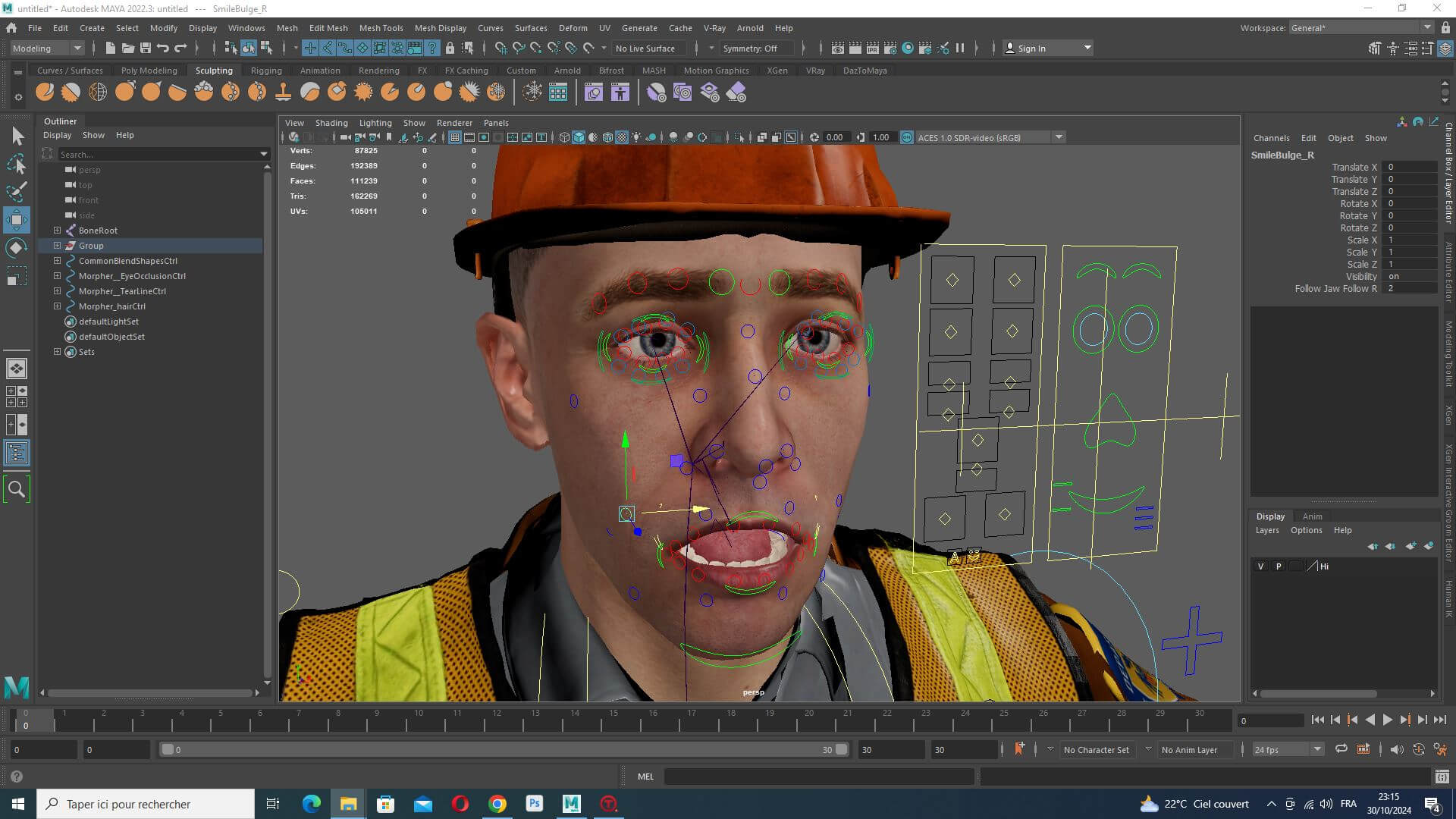 Construction Worker Men Engineer Ready - 3D Model by khaloui