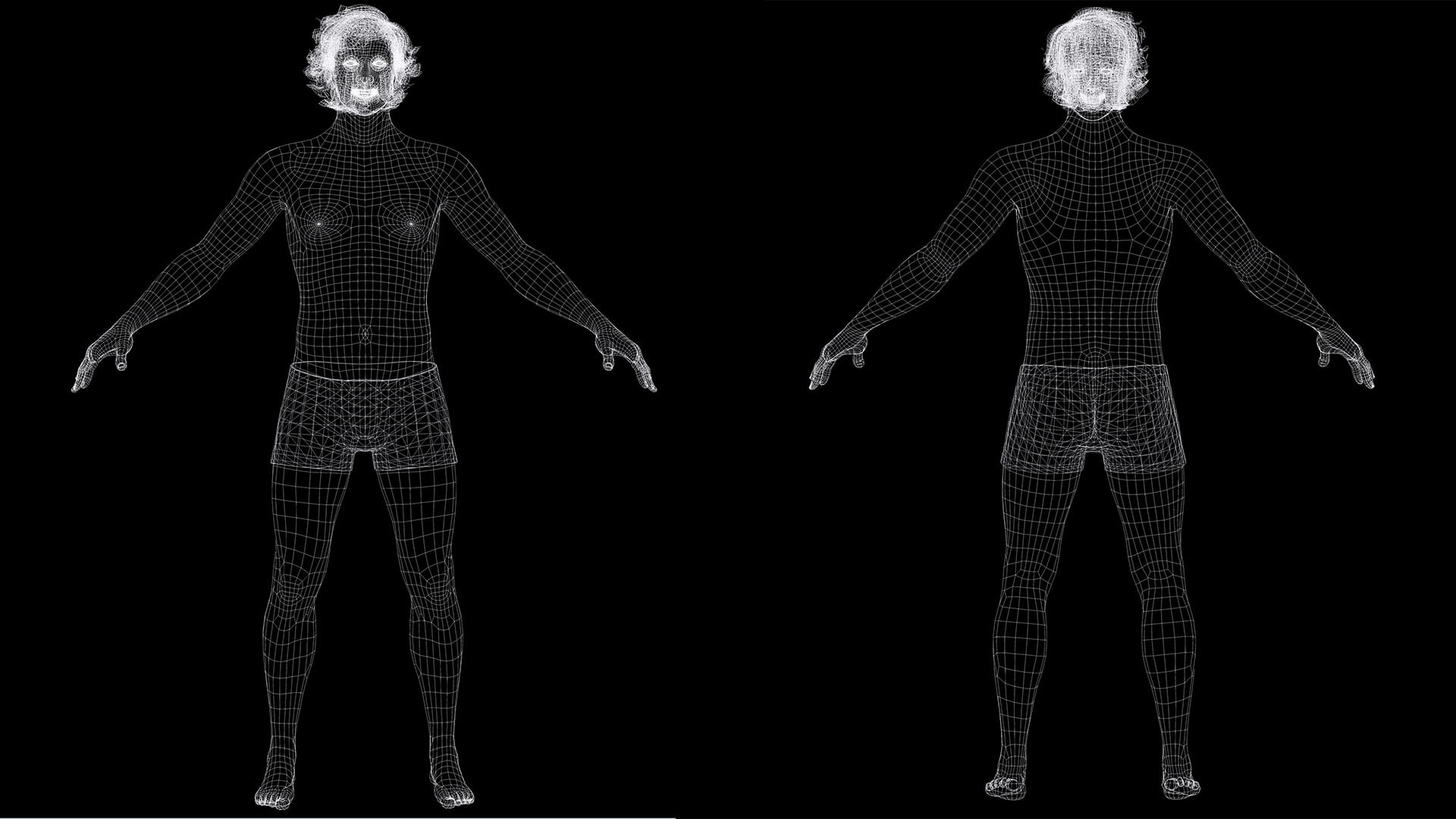 Download Free Rigged 3D Character Fully Rigged Optimized by khaloui