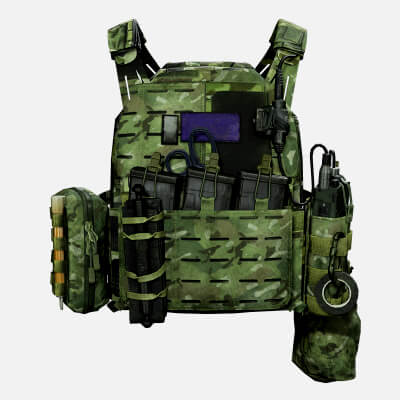 Elite Operator Armor Realistic 3D Military Vest by khaloui