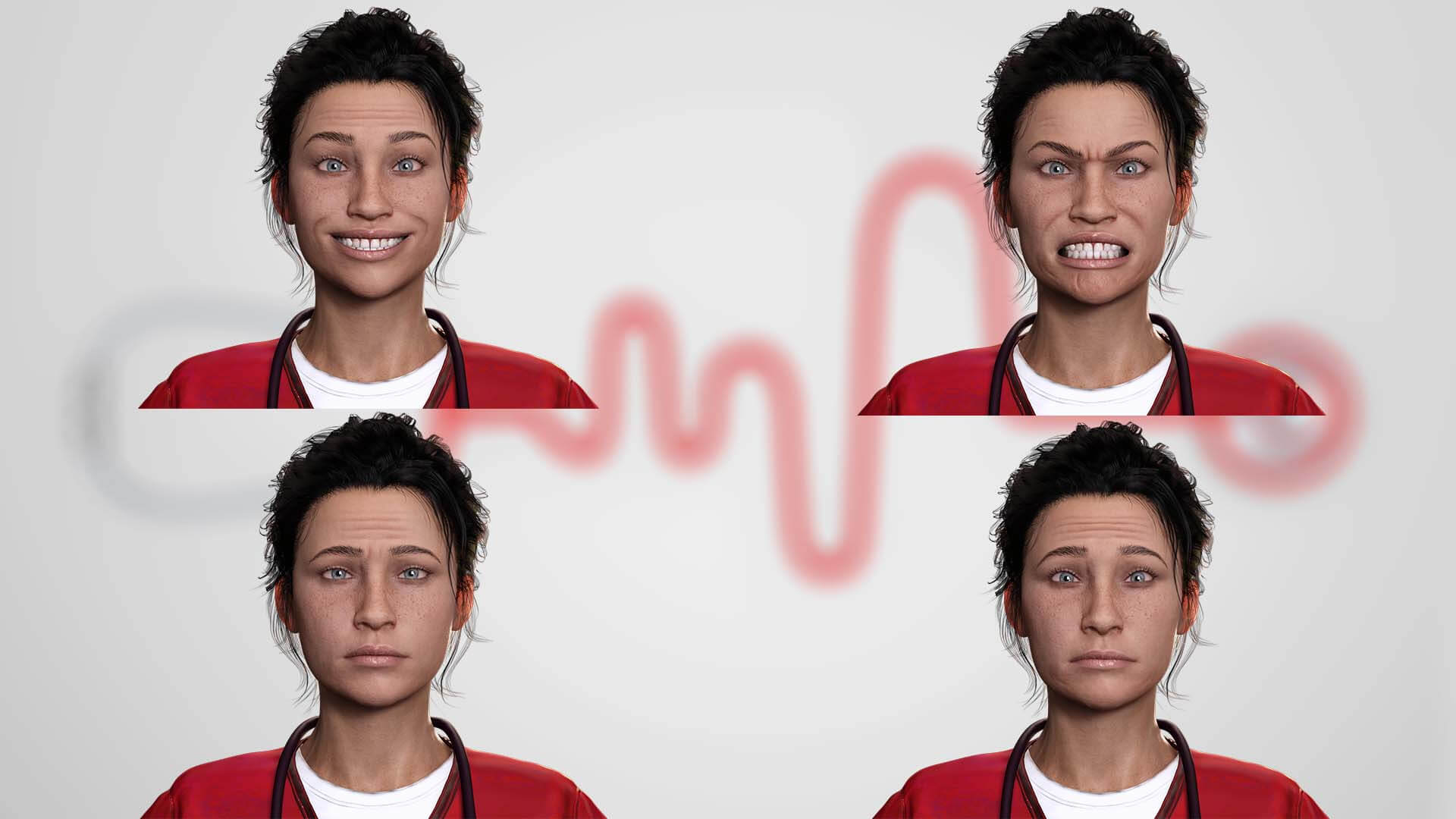 Emergency Response Nurse 3D Character Model by khaloui