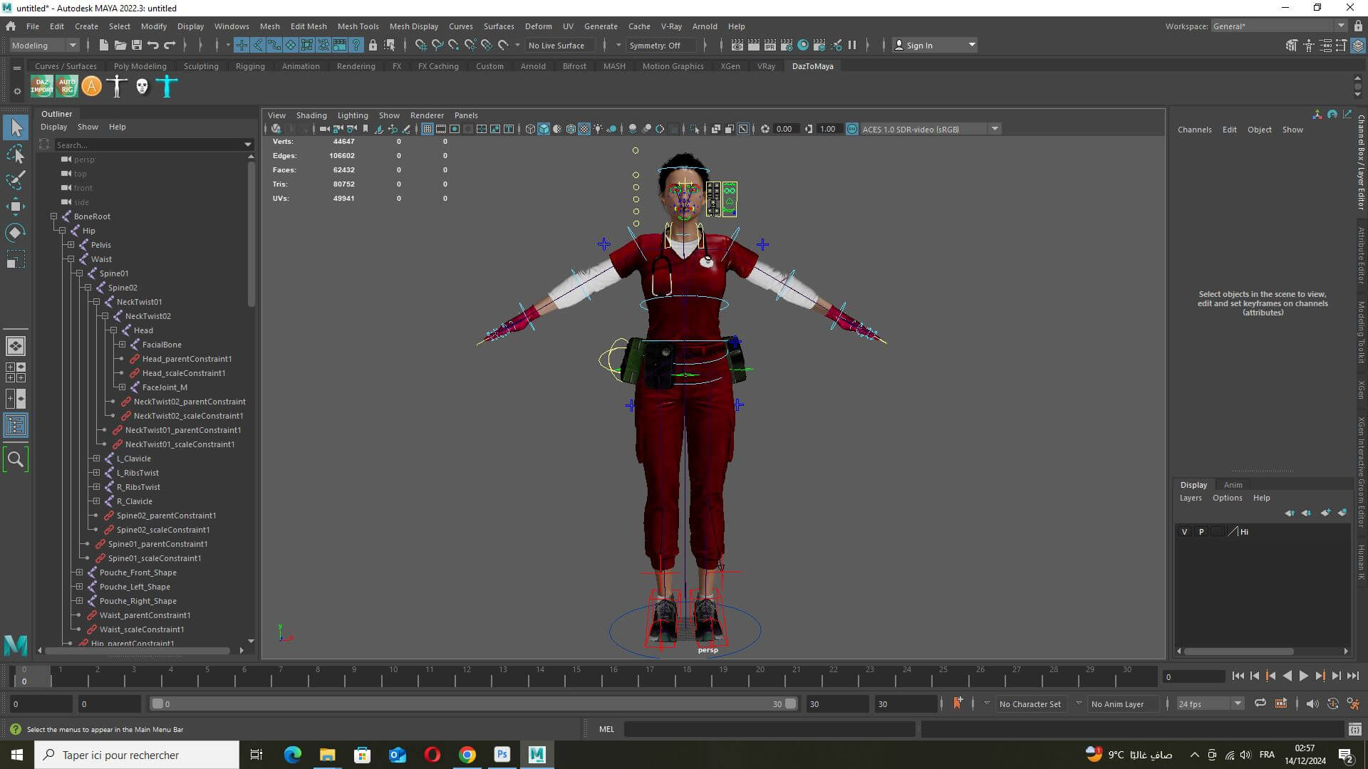 Emergency Response Nurse 3D Character Model by khaloui