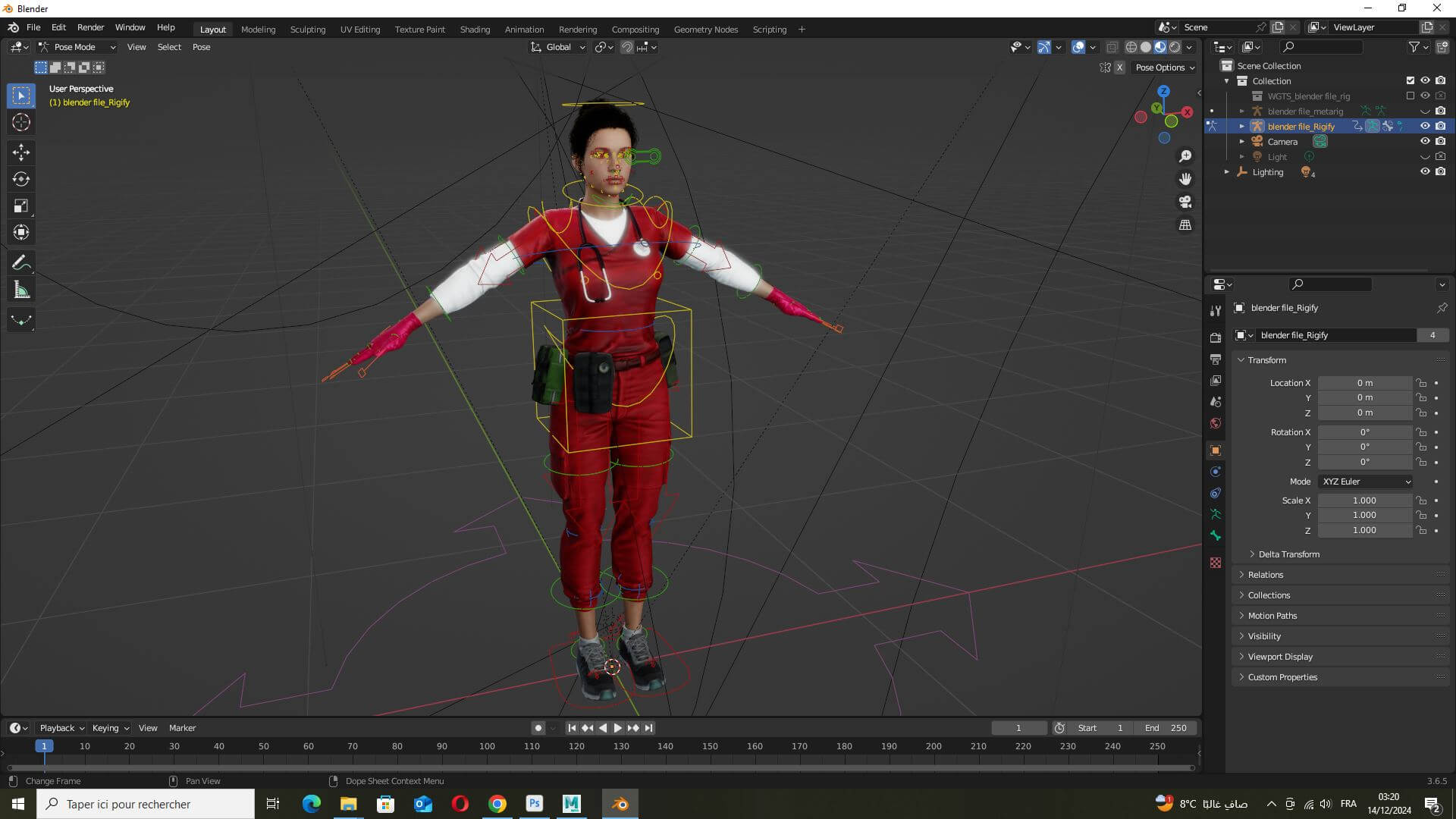 Emergency Response Nurse 3D Character Model by khaloui