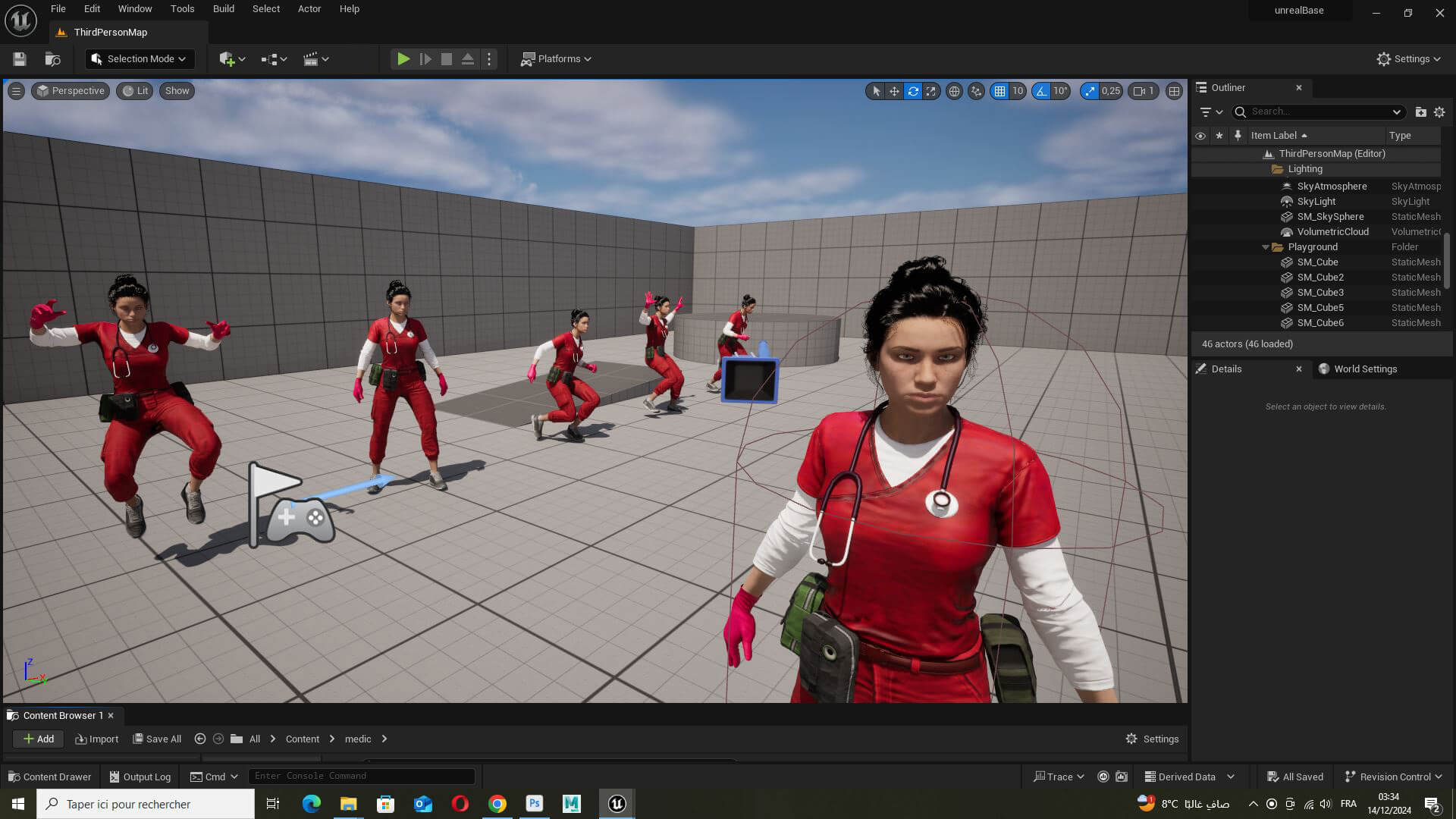 Emergency Response Nurse 3D Character Model by khaloui