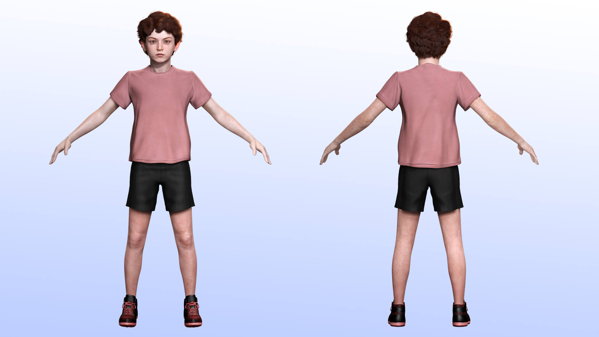 Ethan - Child With Freckles 3D Model by khaloui