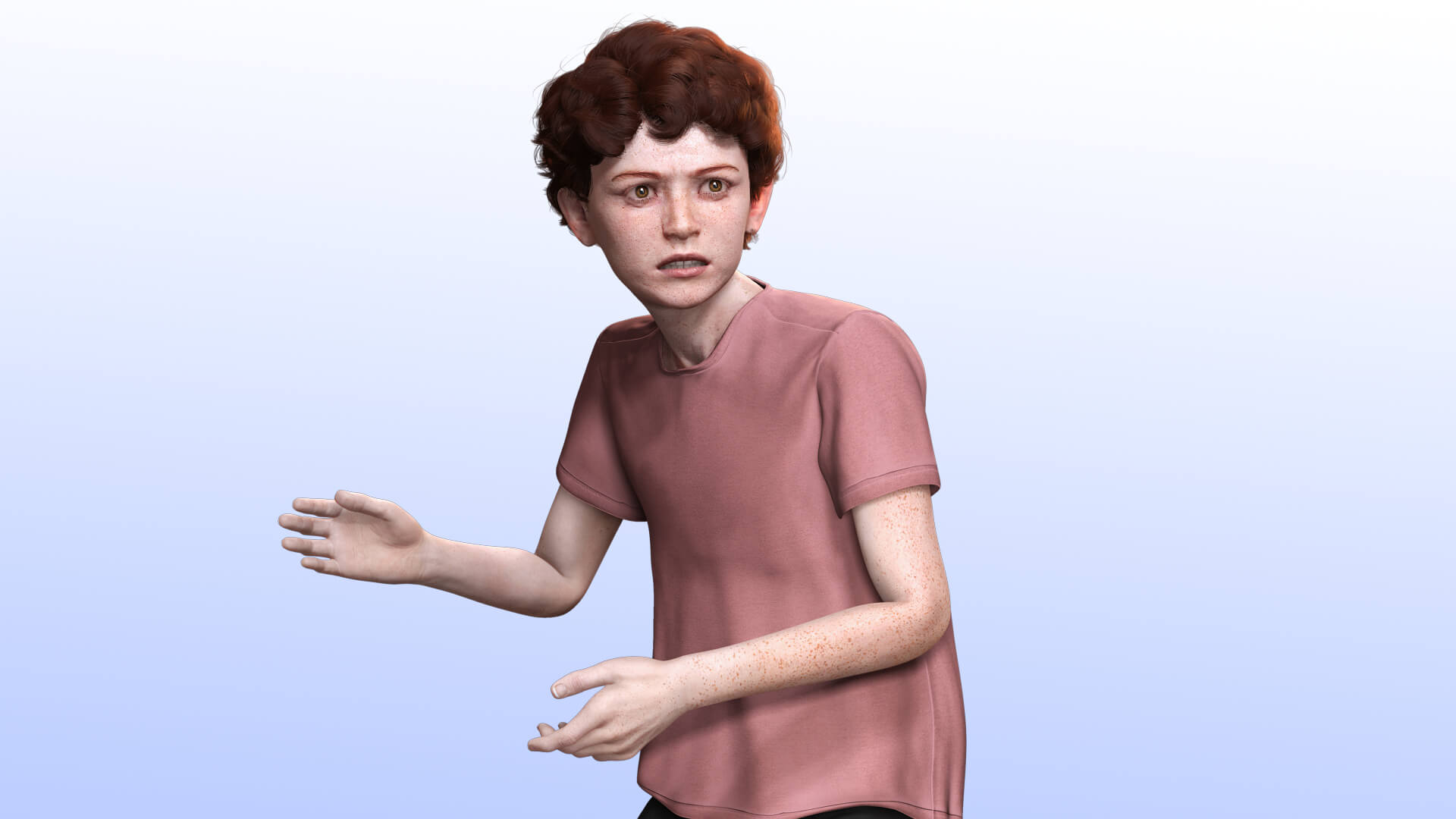 Ethan - Child With Freckles 3D Model by khaloui