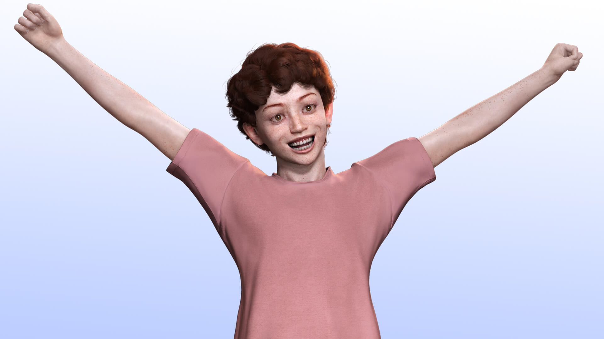 Ethan - Child With Freckles 3D Model by khaloui