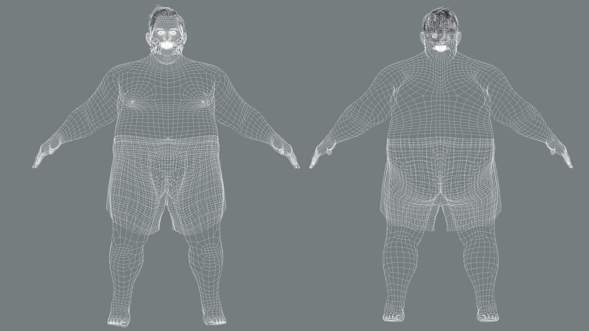 Fat Man - 3D Model by khaloui
