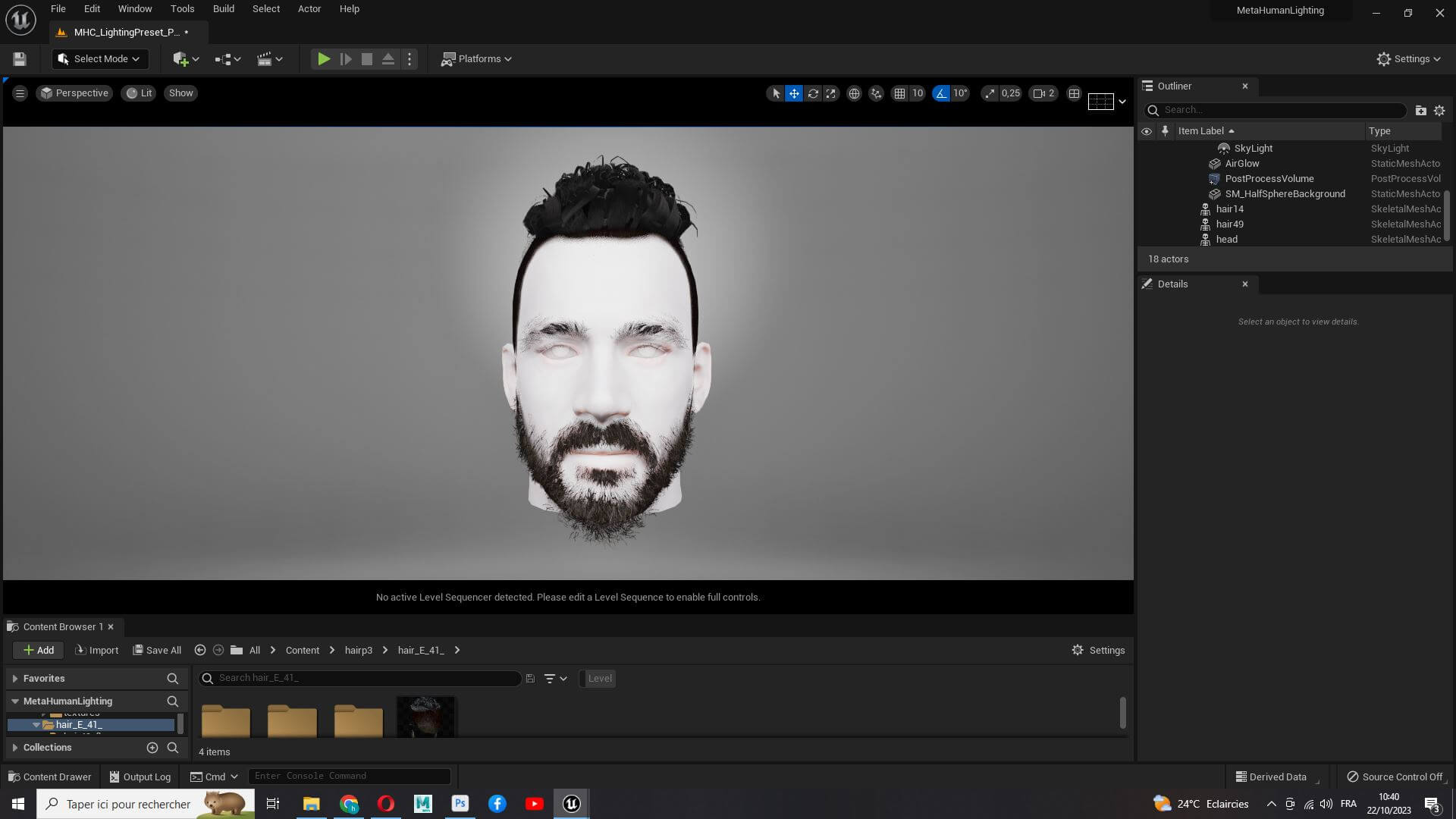 Faux Hawk Male Hair - 3D Model by khaloui