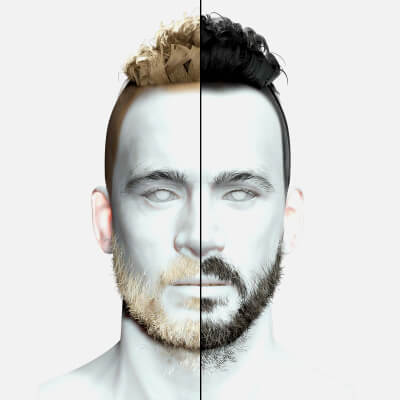 Faux Hawk Male Hair - 3D Model by khaloui