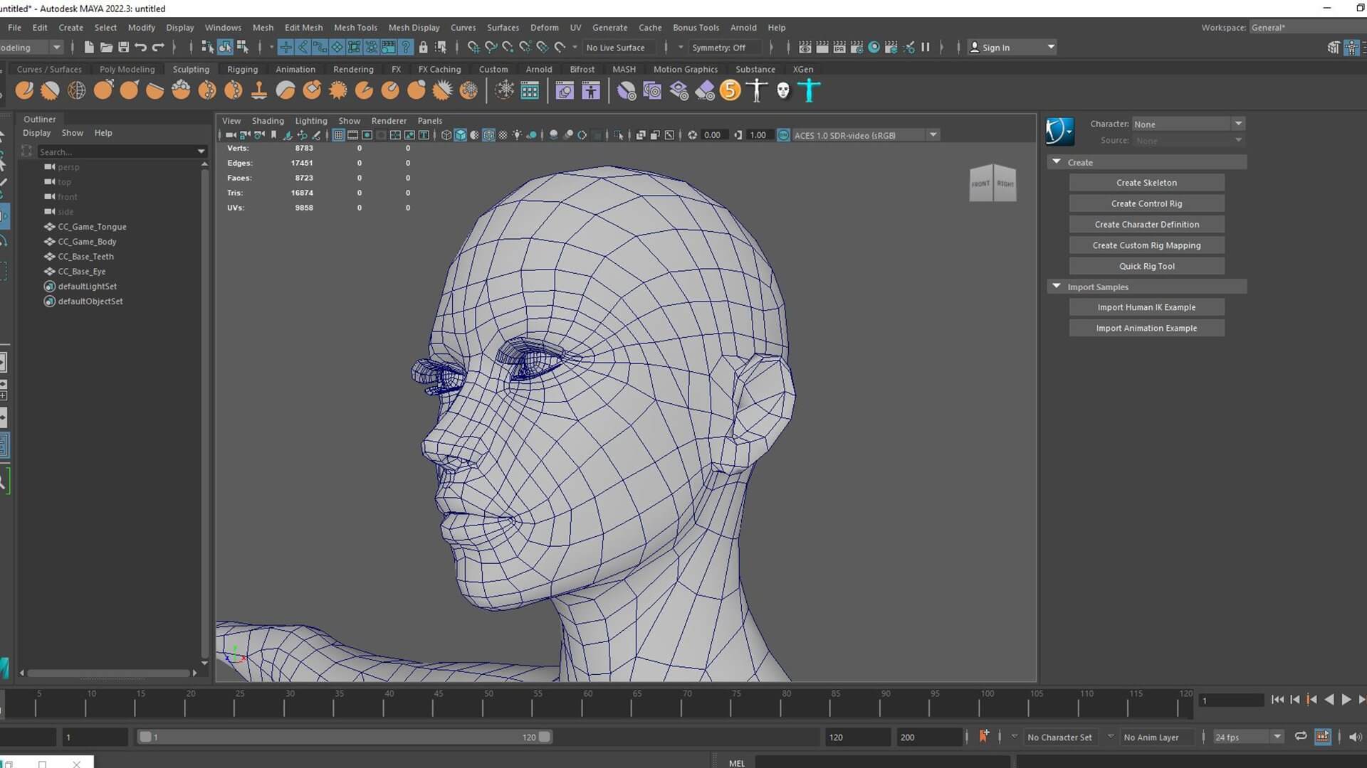 Female Base Mesh - 3D Model by khaloui