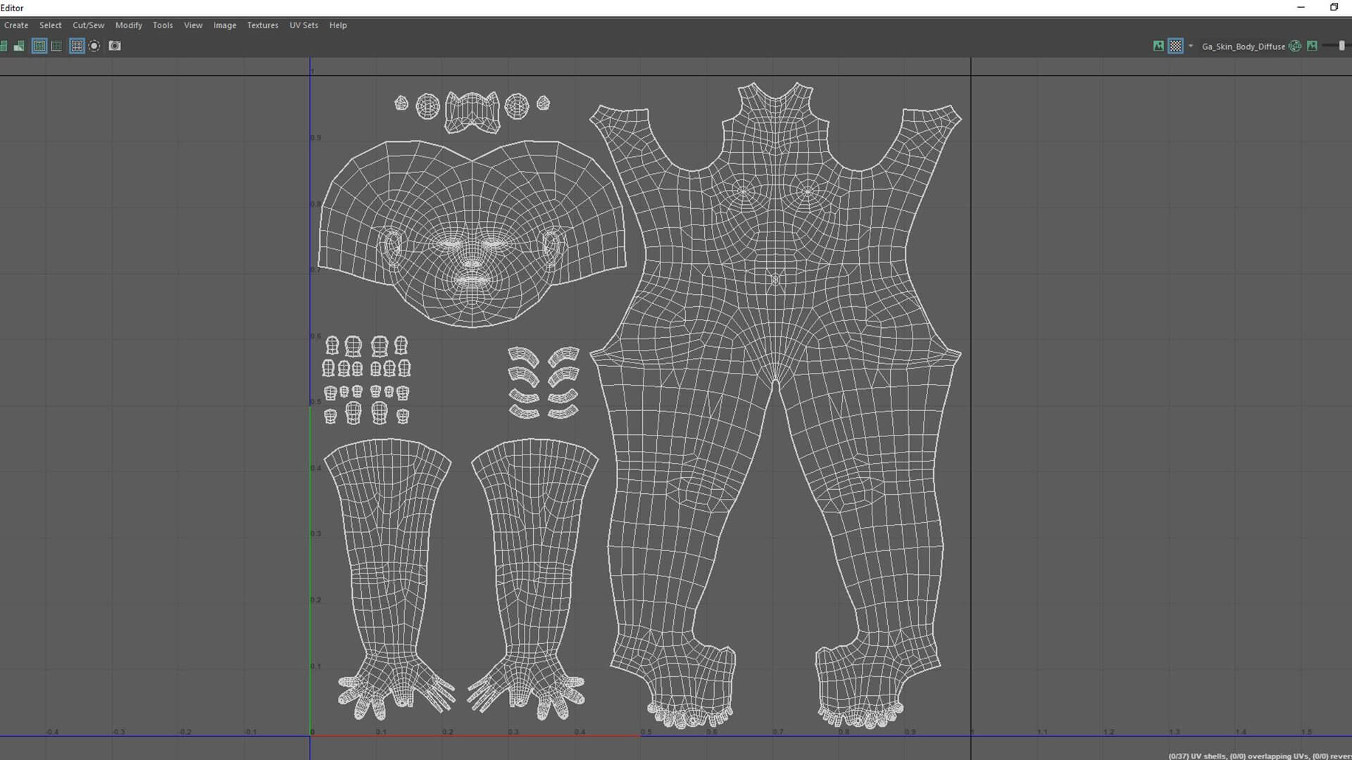 Female Base Mesh - 3D Model by khaloui