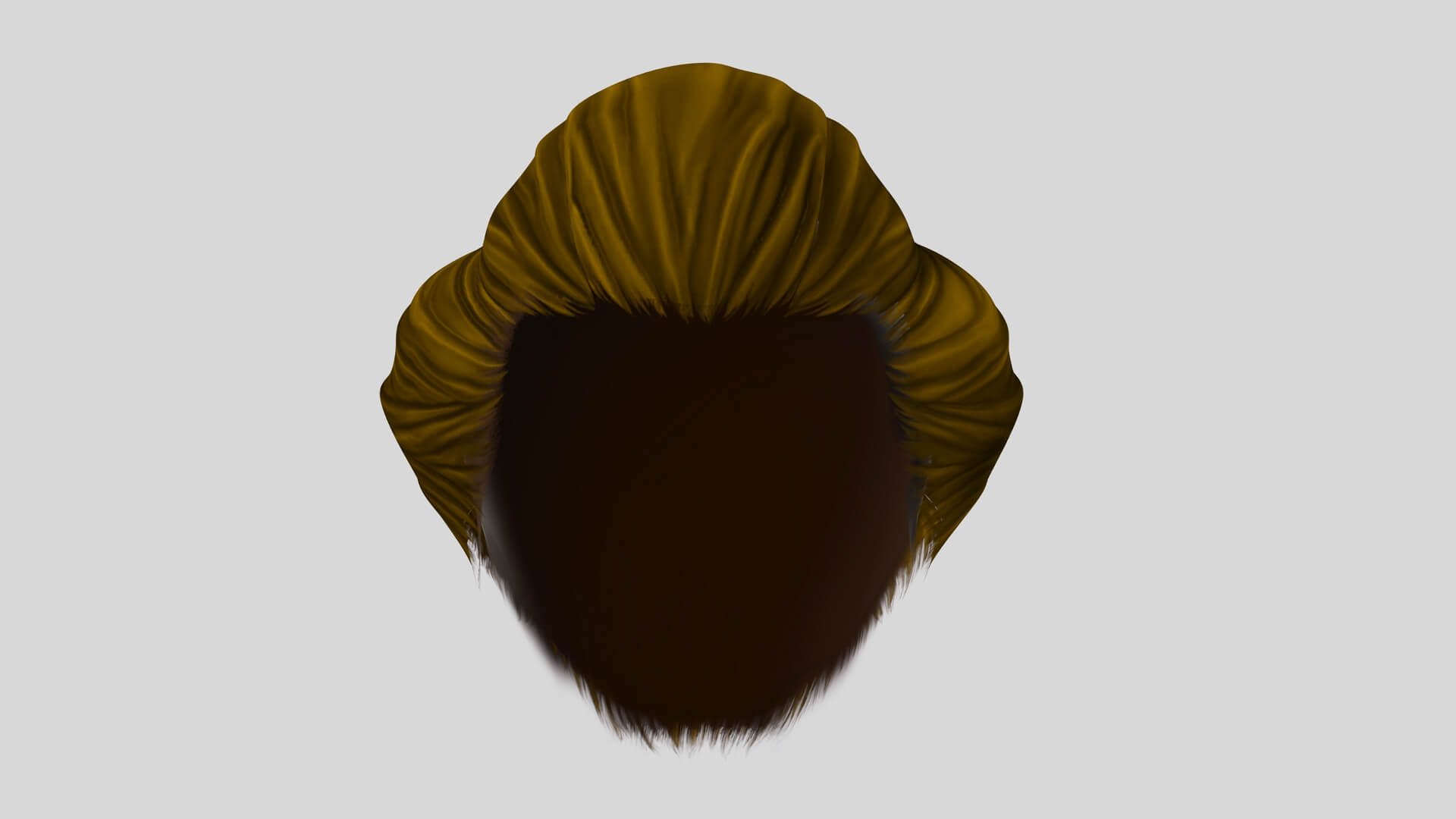 Female Bun Hair Style - 3D Model by khaloui