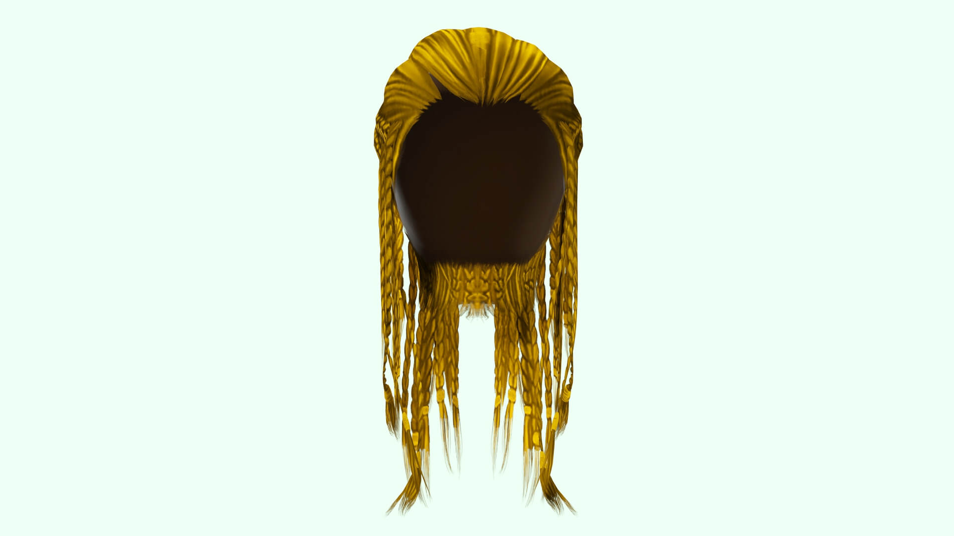 Female Dreadlocks Hair - 3D Model by khaloui