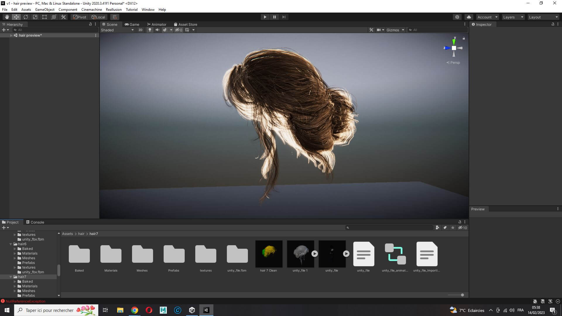 Female Hair Poly Cards Realistic Low Poly - 3D Model by khaloui