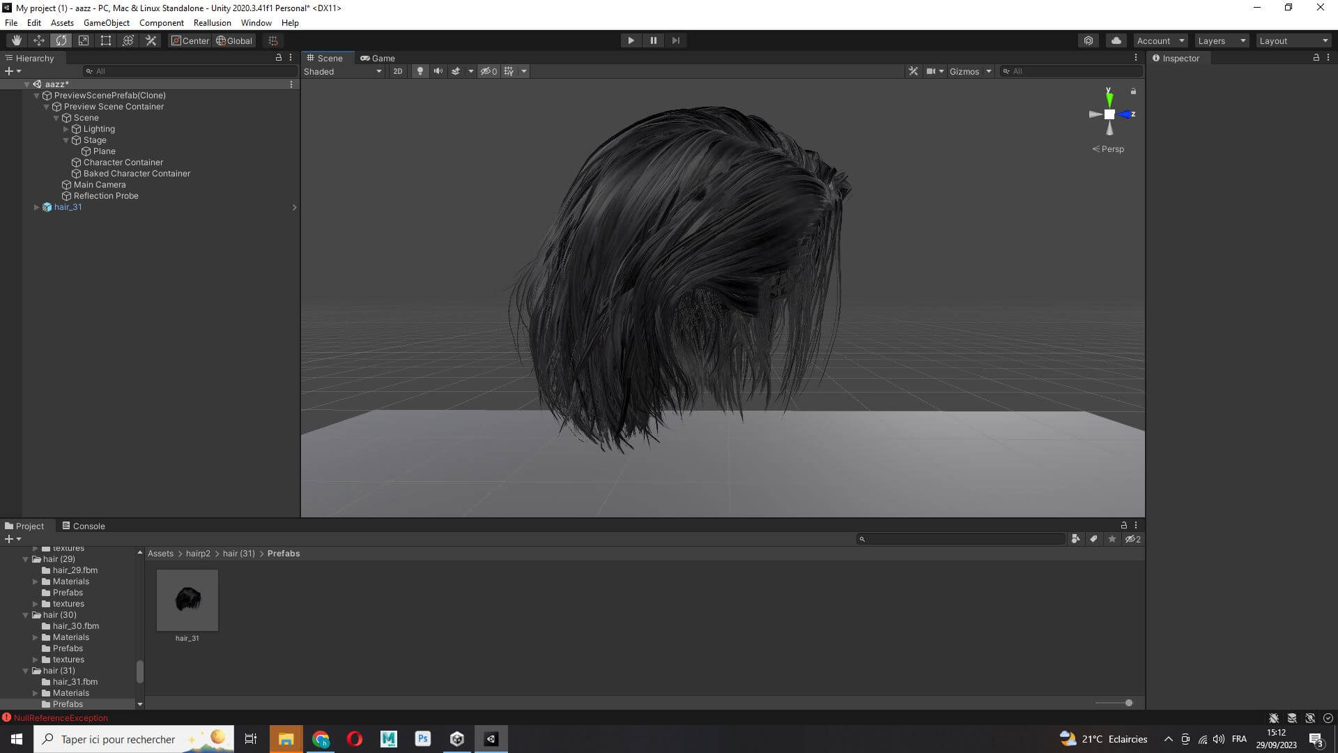 Female Messy Bob Hairstyle - 3D Model by khaloui