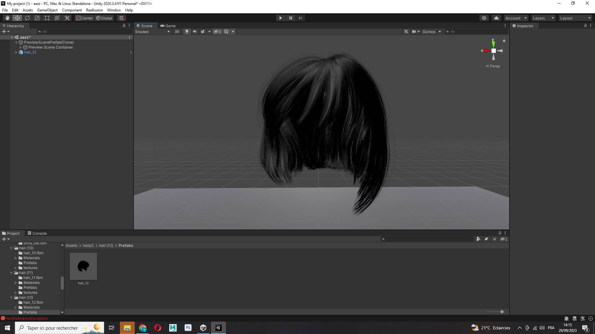 Female Messy Bob Hairstyle - 3D Model by khaloui