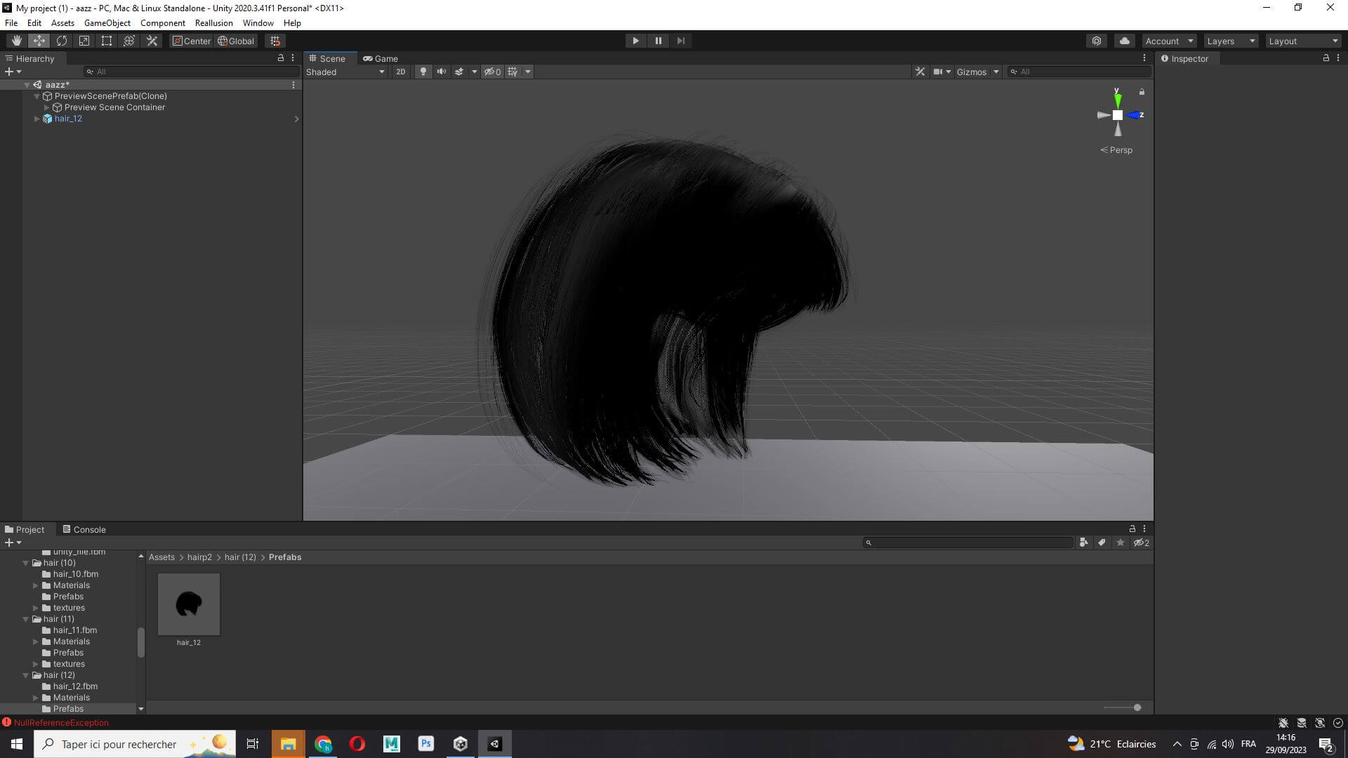 Female Messy Bob Hairstyle - 3D Model by khaloui