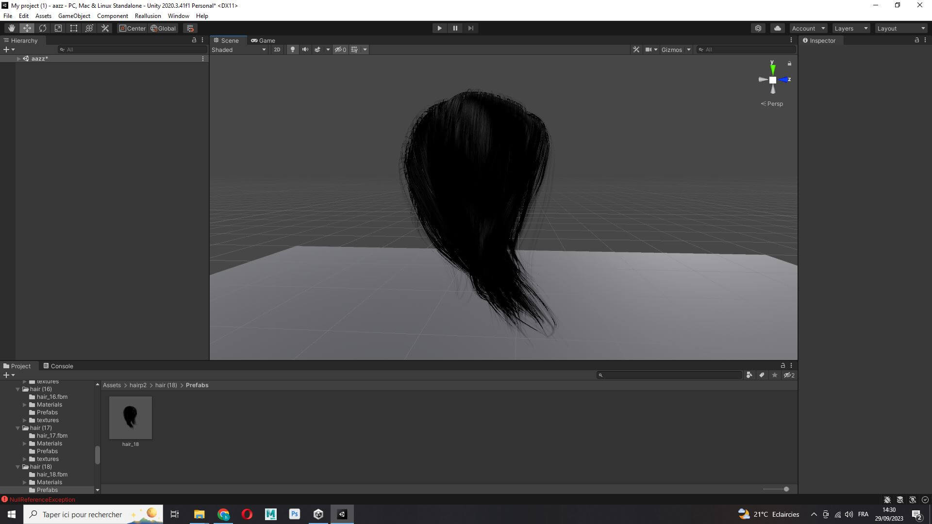 Female Naturel Wave Hair for Game - 3D Model by khaloui