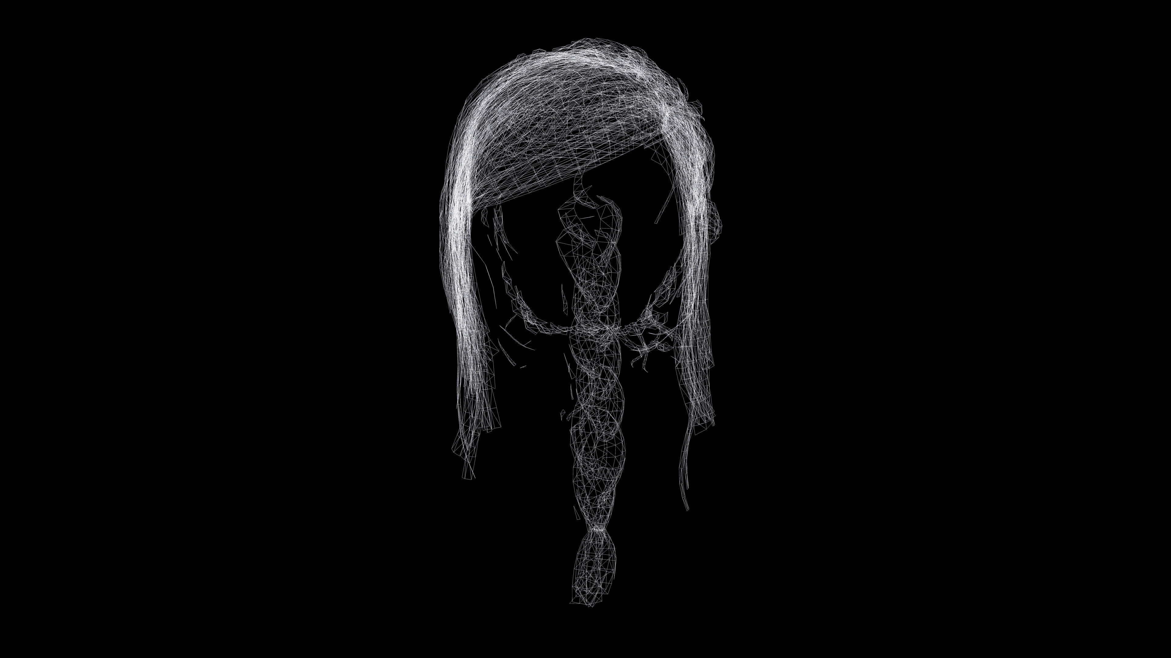 Realistic Hair - French Braid 3D Model by khaloui