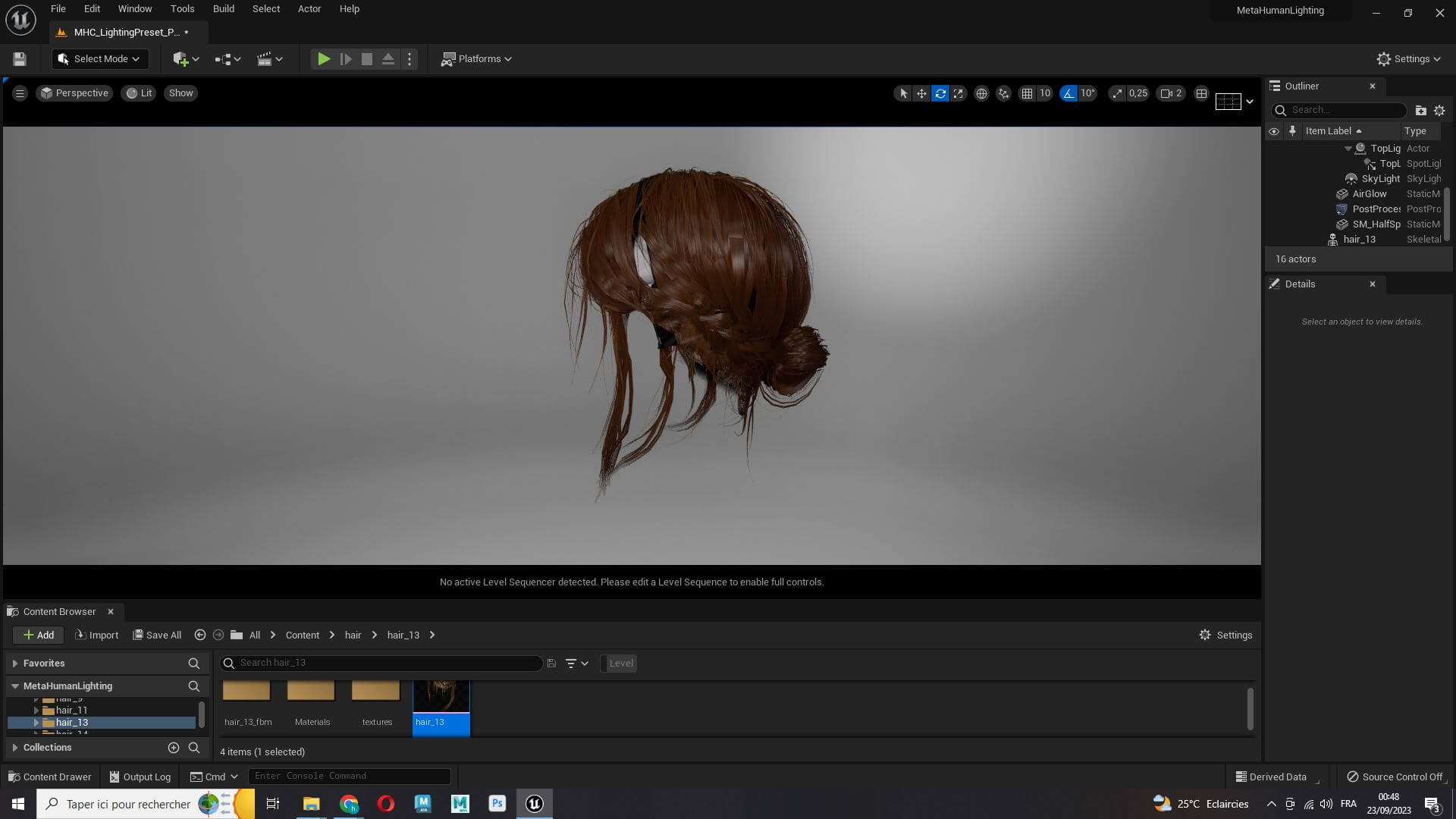 Female Realistic Hair Style - 3D Model by khaloui