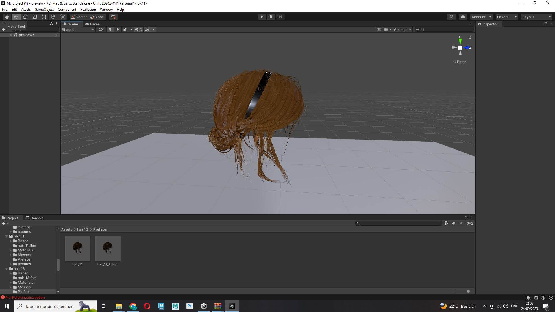 Female Realistic Hair Style - 3D Model by khaloui