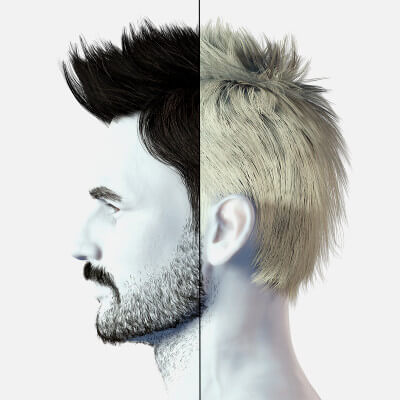 3D Models | Hair | Male Hair | RenderHub
