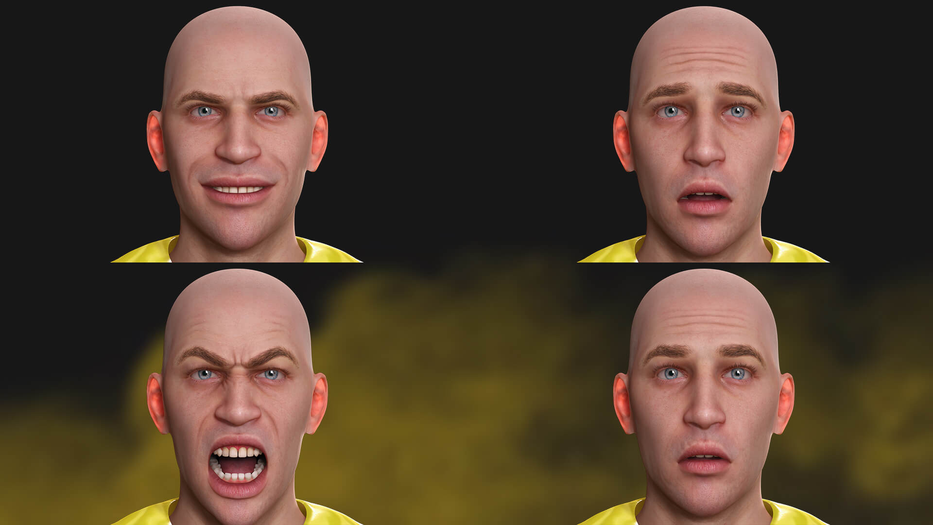 Hazmat Suit Realistic Man Rigged Game Ready - 3D Model by khaloui