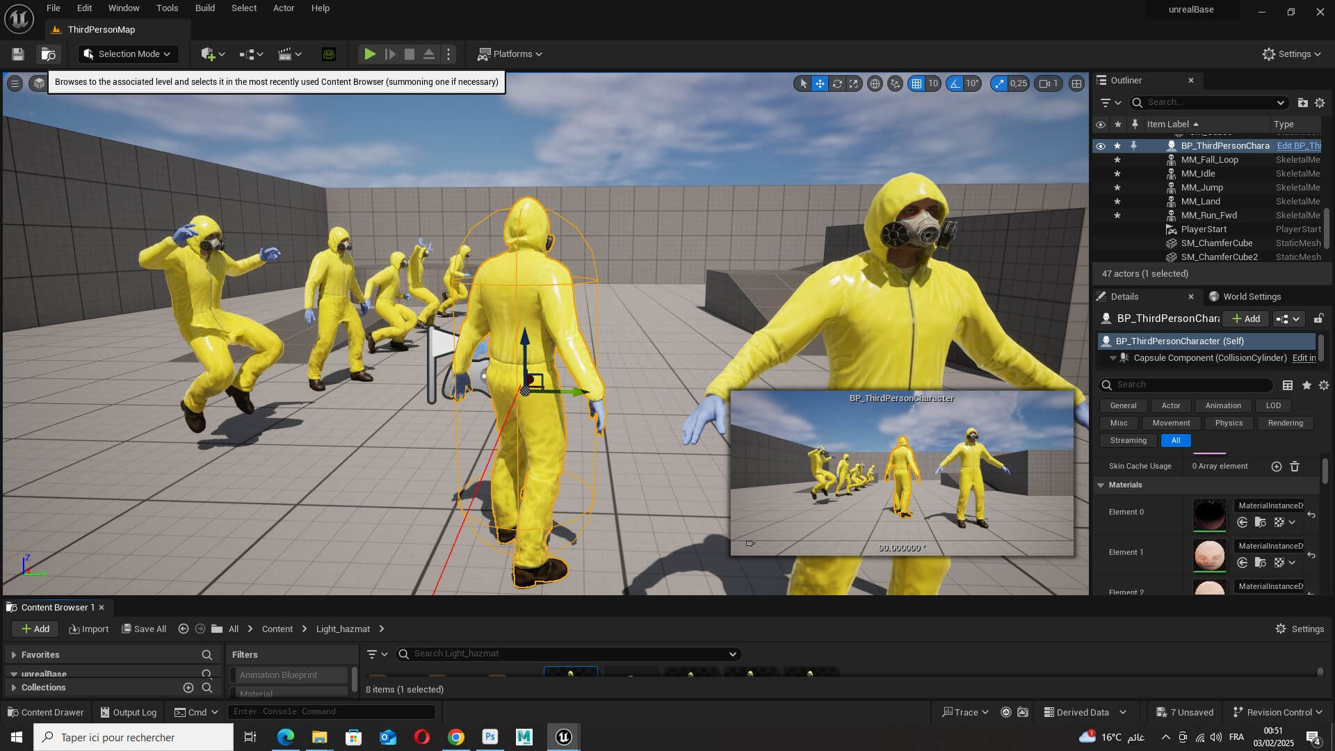 Hazmat Suit Realistic Man Rigged Game Ready - 3D Model by khaloui