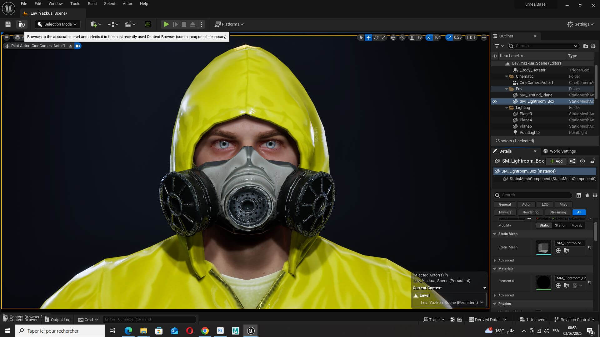 Hazmat Suit Realistic Man Rigged Game Ready - 3D Model by khaloui