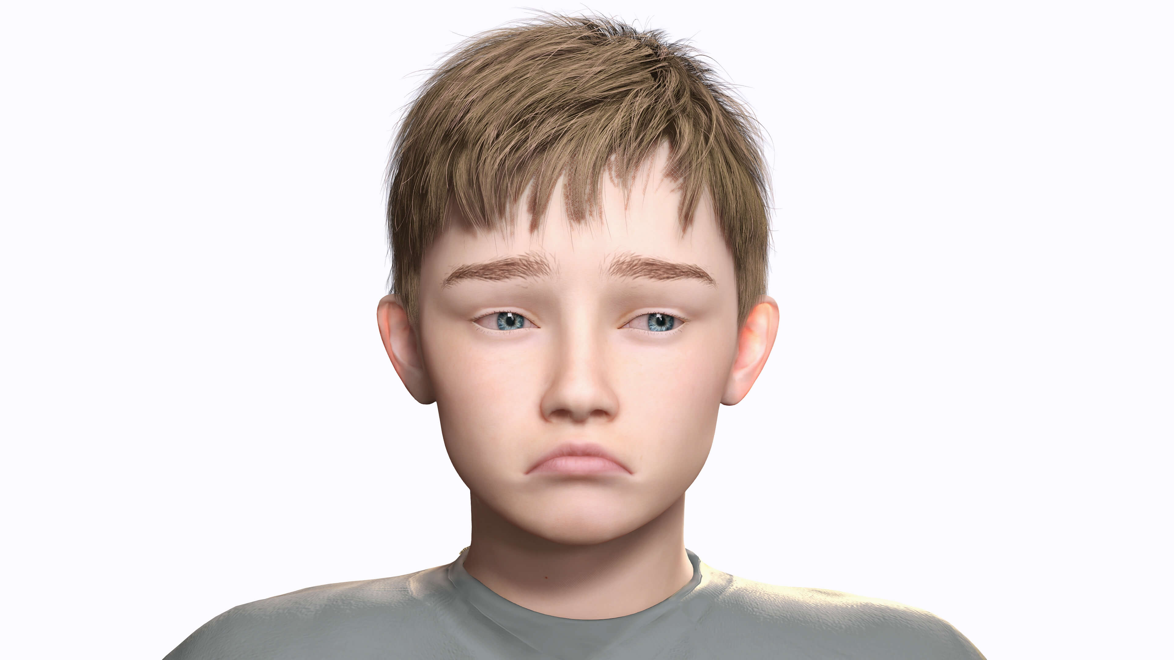 Henry-Playful Kid Realistic Child Boy 3D Model by khaloui