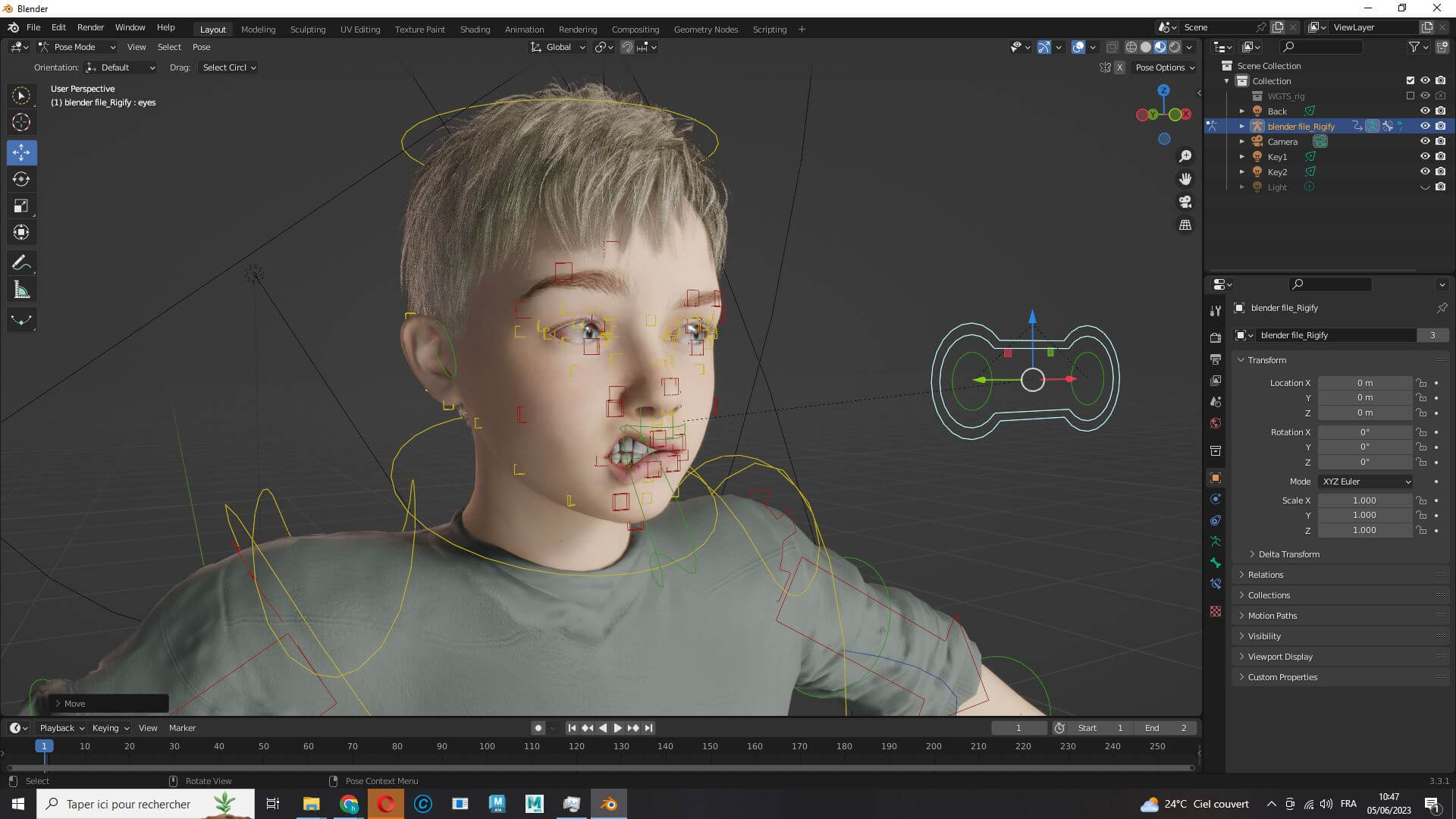 Henry-Playful Kid Realistic Child Boy 3D Model by khaloui