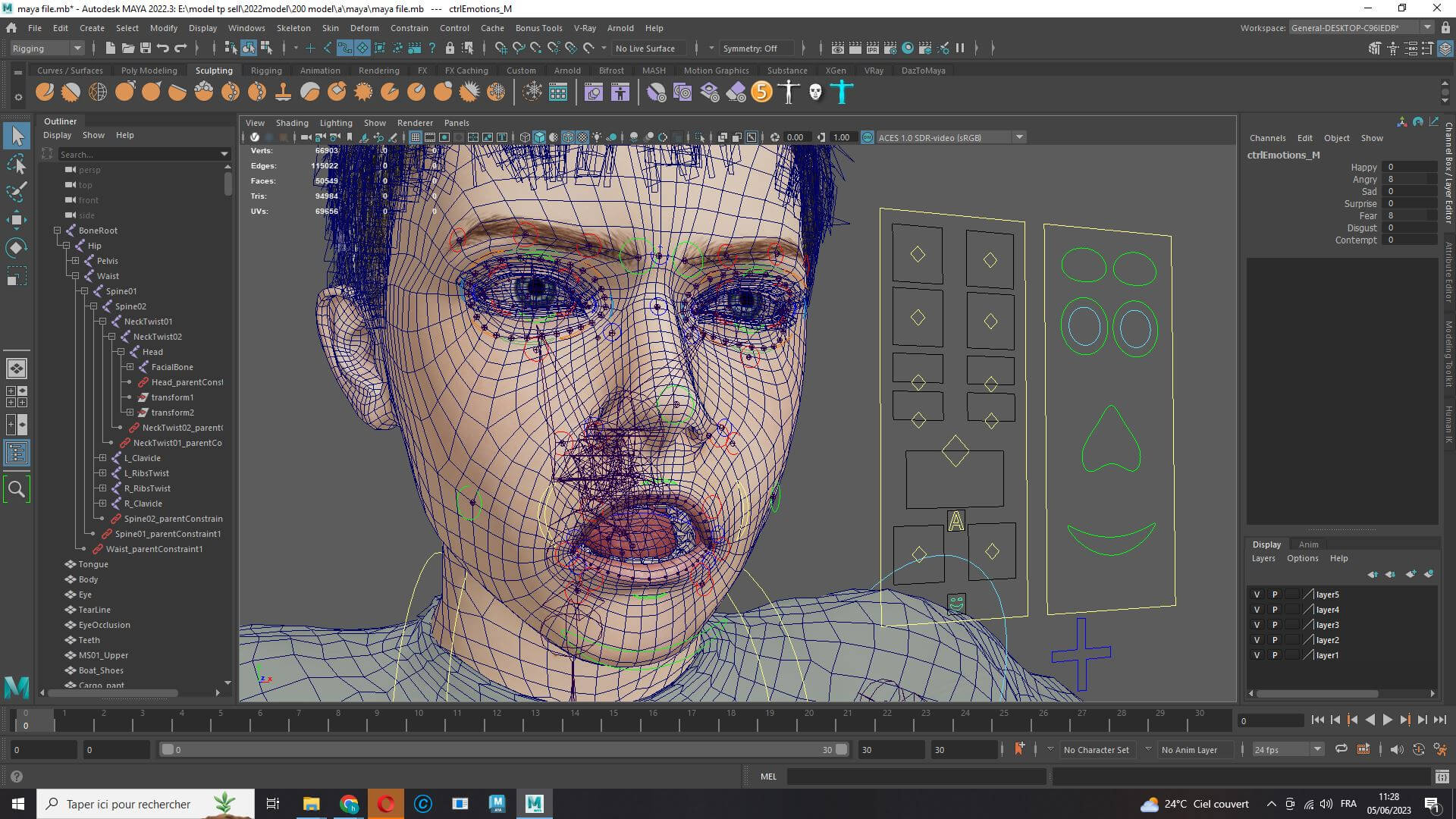 Henry - Playful Kid 3D Model by khaloui