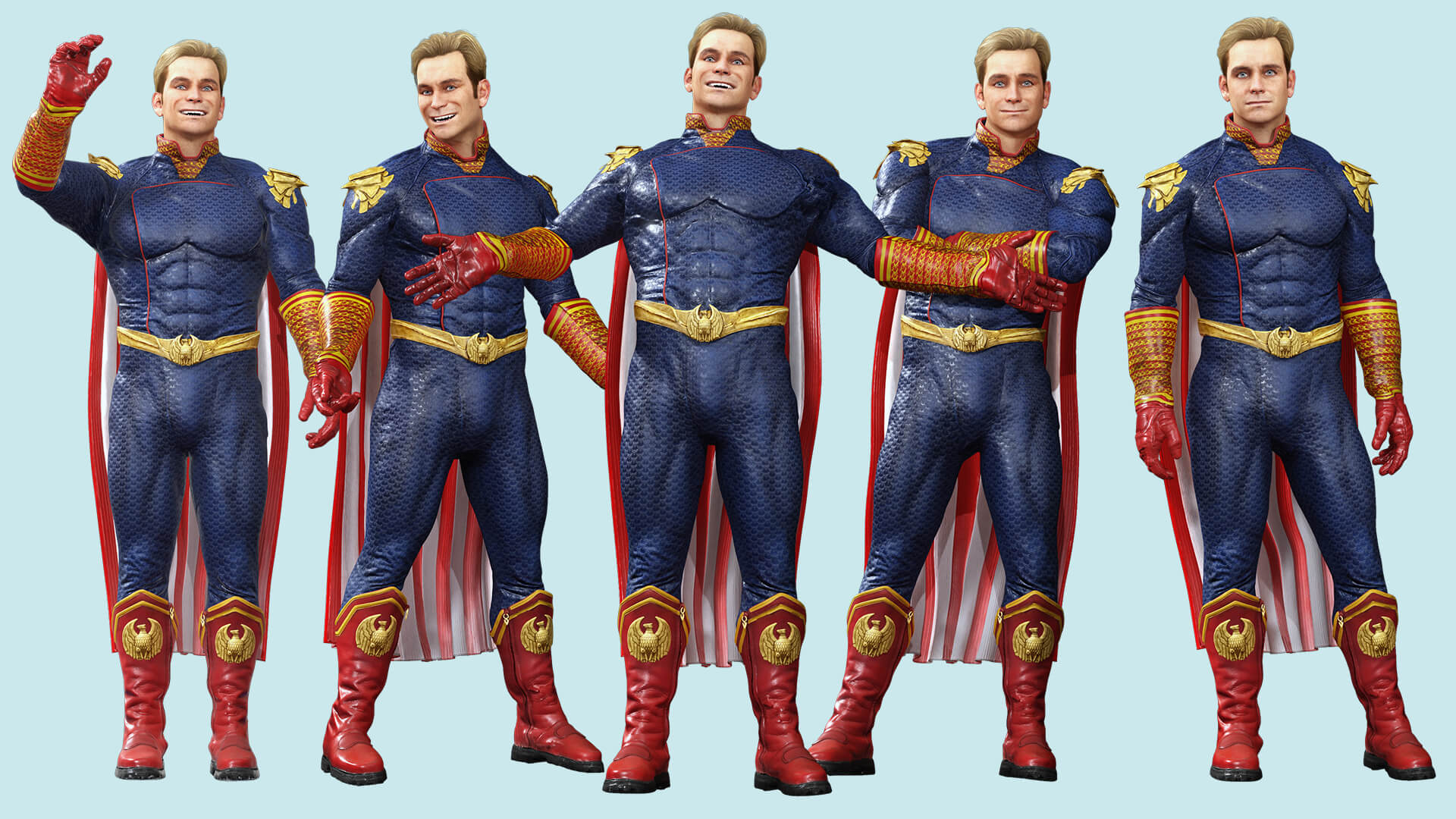 Homelander The Boys Ready - 3D Model by khaloui