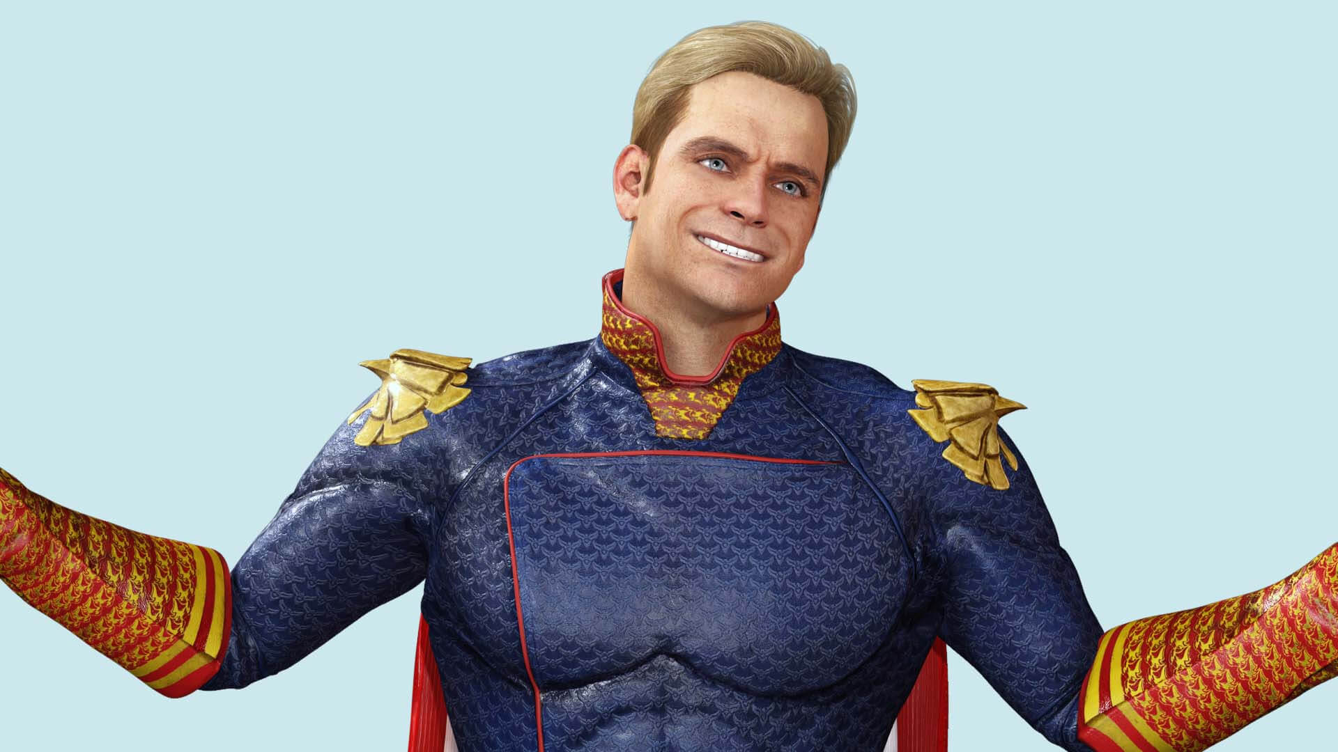 Homelander The Boys Ready - 3D Model by khaloui