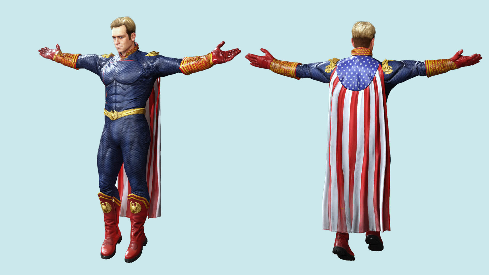 Homelander The Boys Ready - 3D Model by khaloui