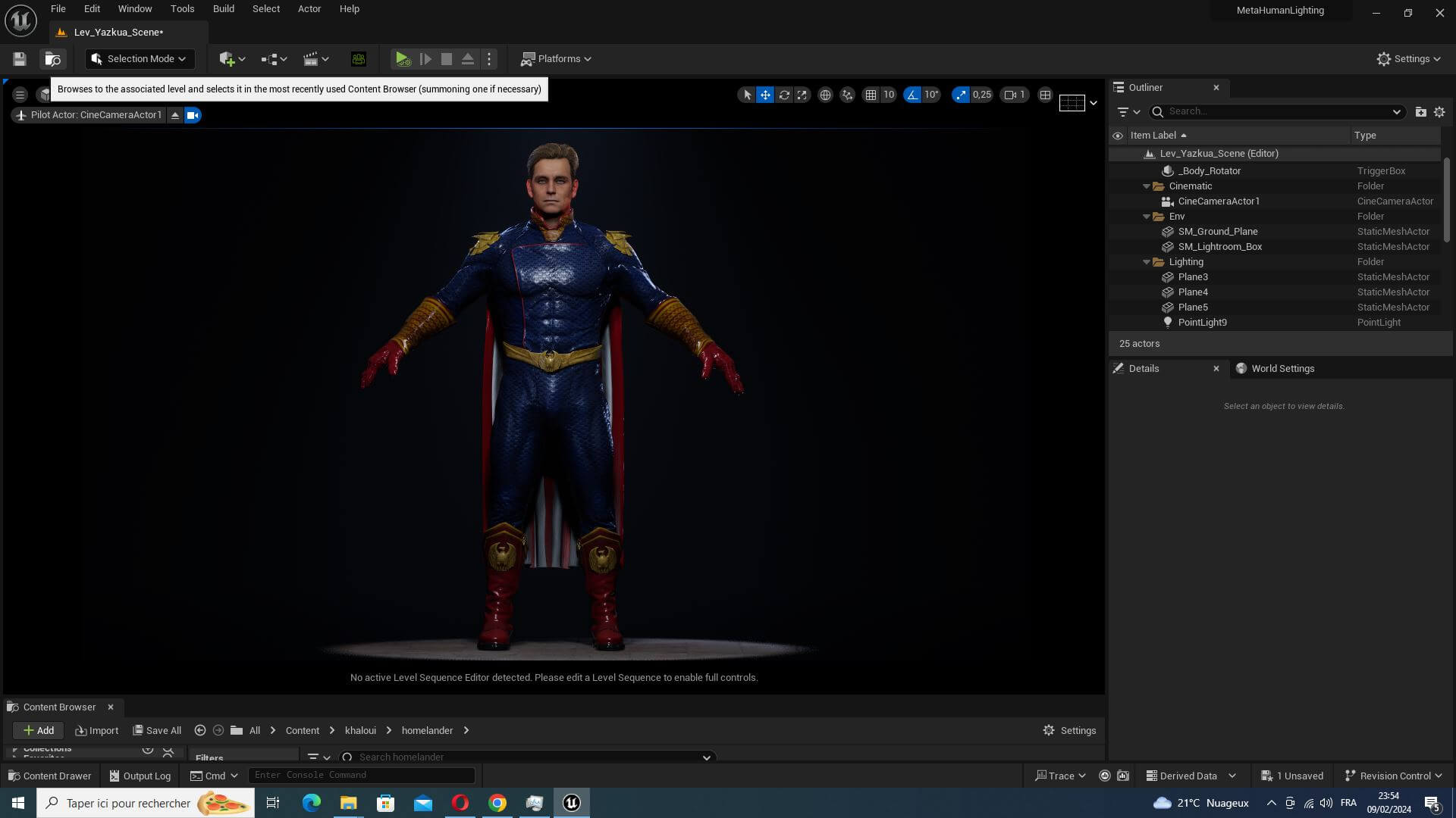 Homelander The Boys Ready - 3D Model by khaloui