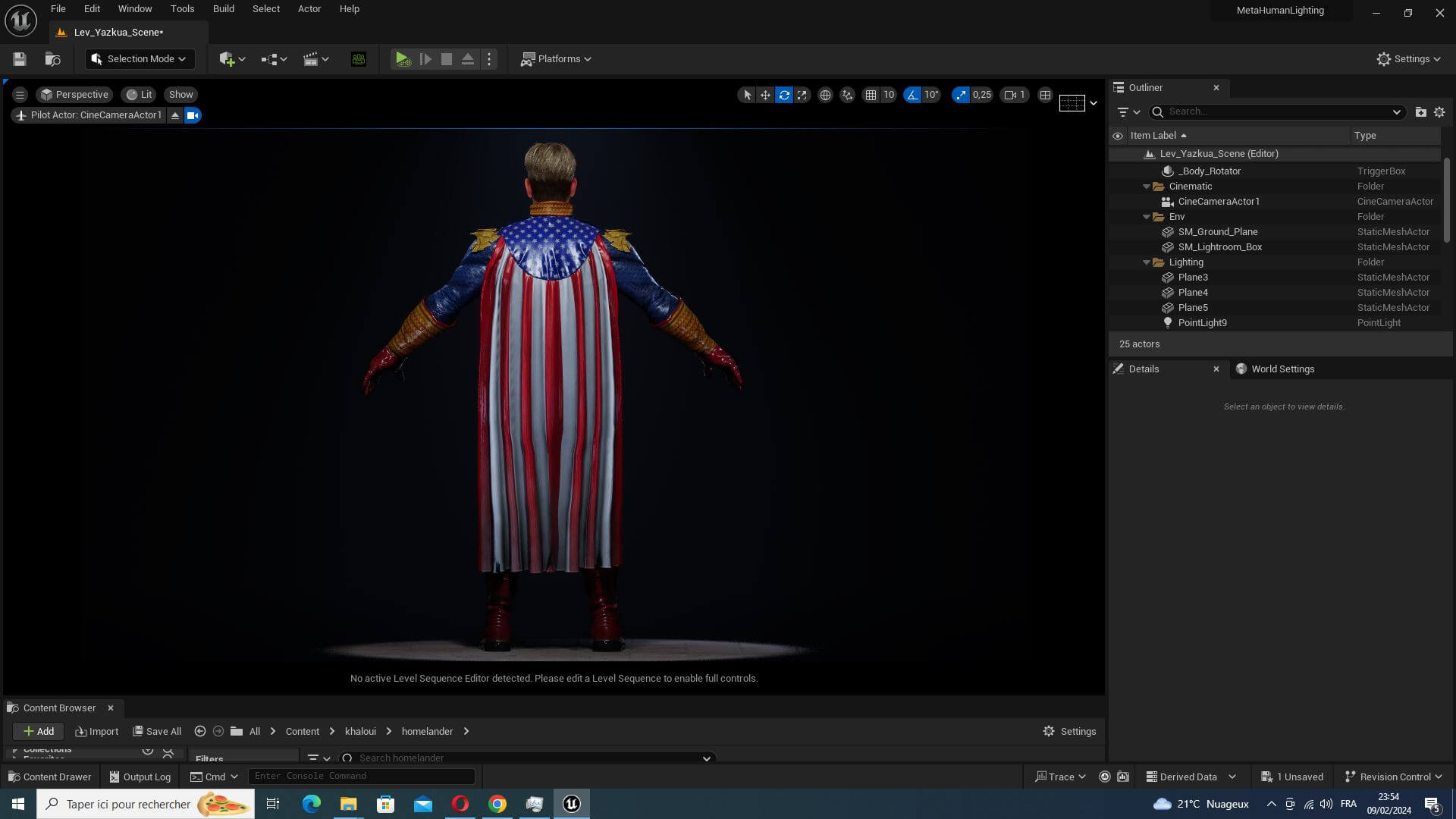 Homelander The Boys Ready - 3D Model by khaloui