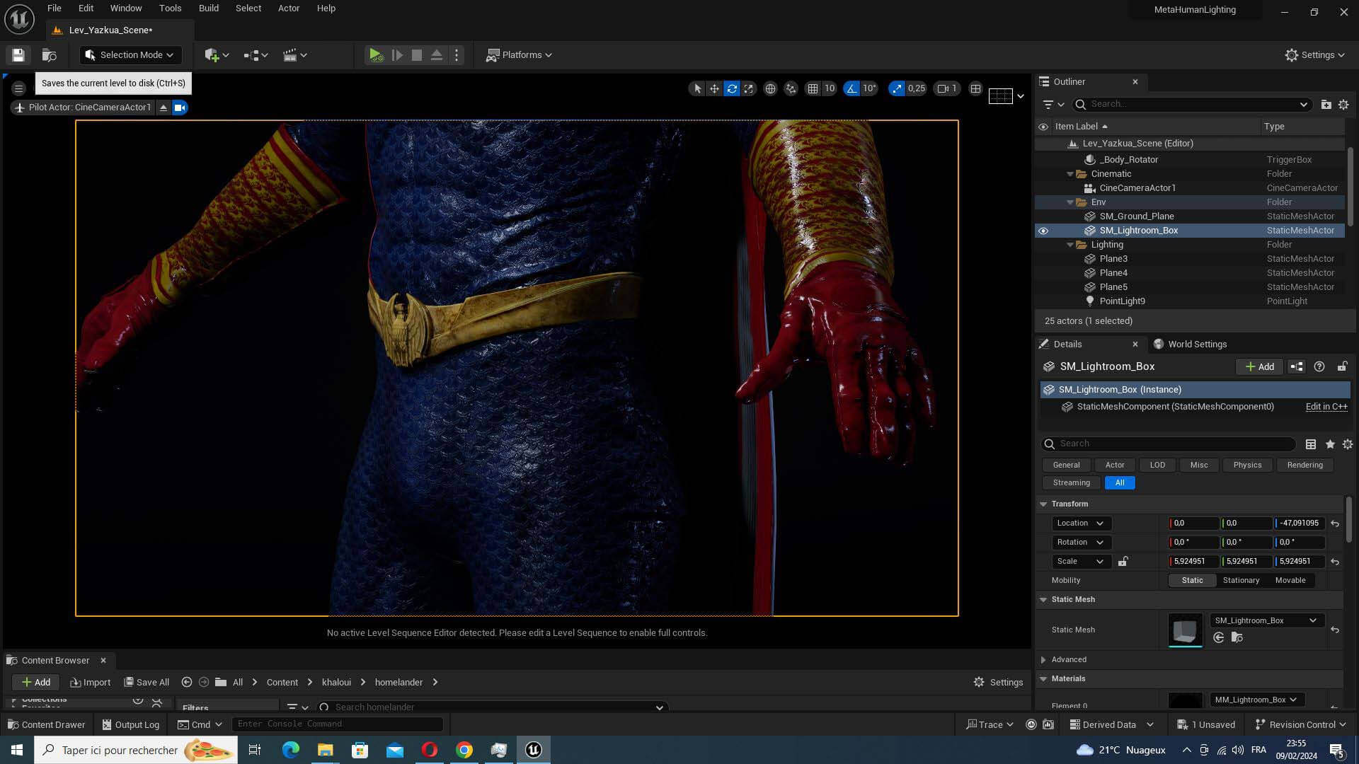 Homelander The Boys Ready - 3D Model by khaloui