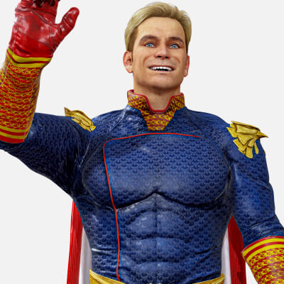 Homelander The Boys Ready - 3D Model by khaloui